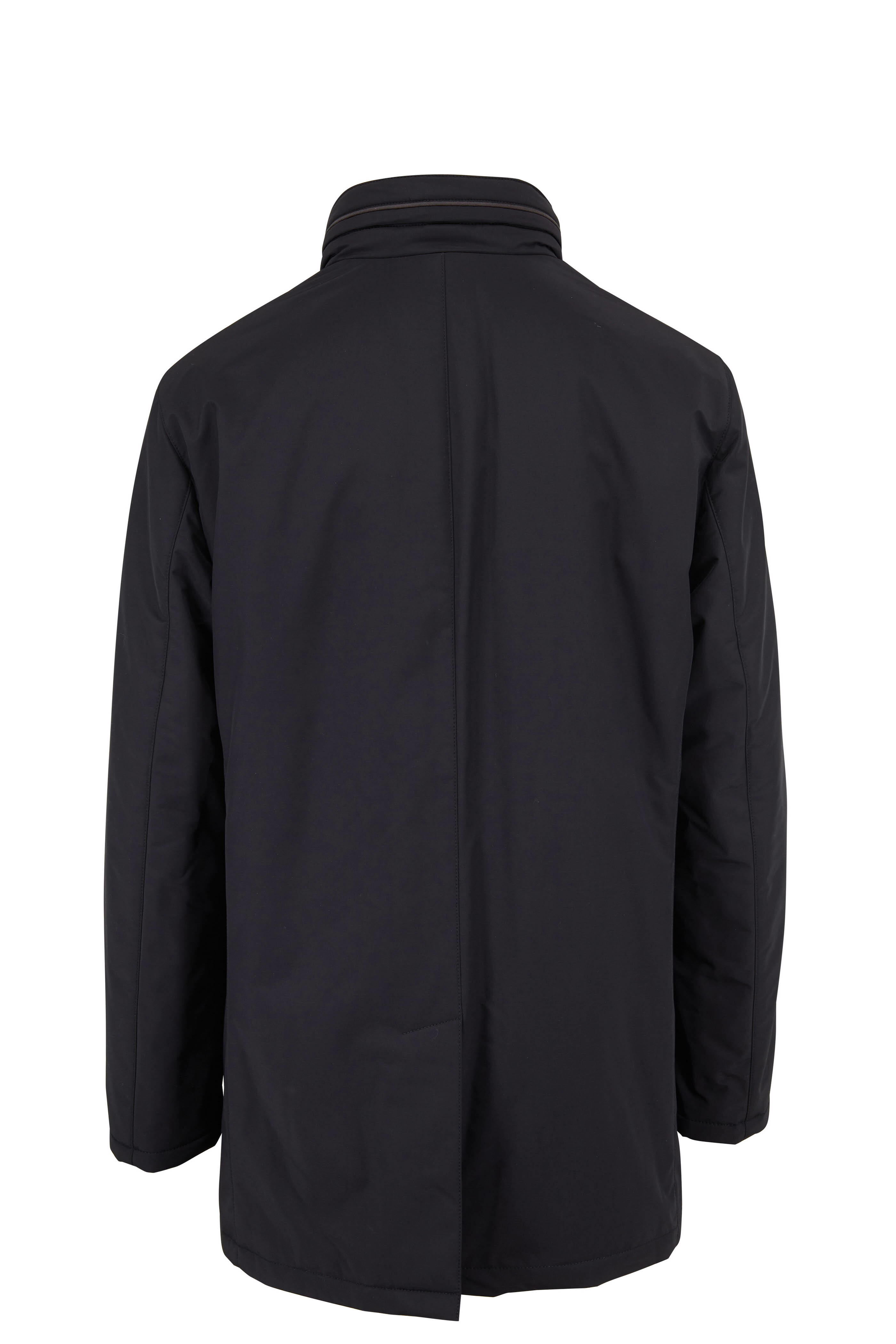 Manto - Connor Black Wool & Nylon Coat | Mitchell Stores