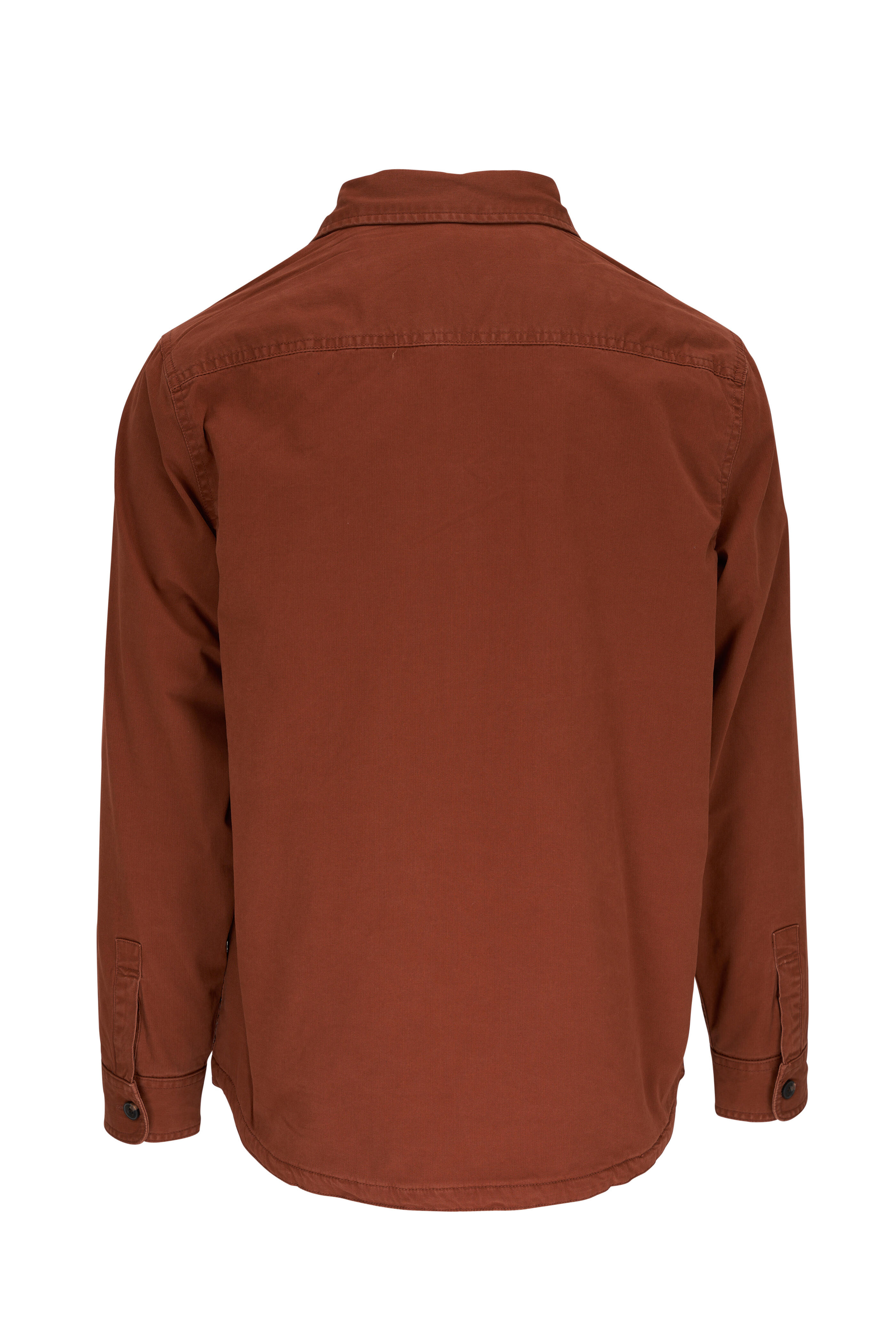 Faherty Brand - Doug Good Feather Chestnut Blanket Lined Shacket