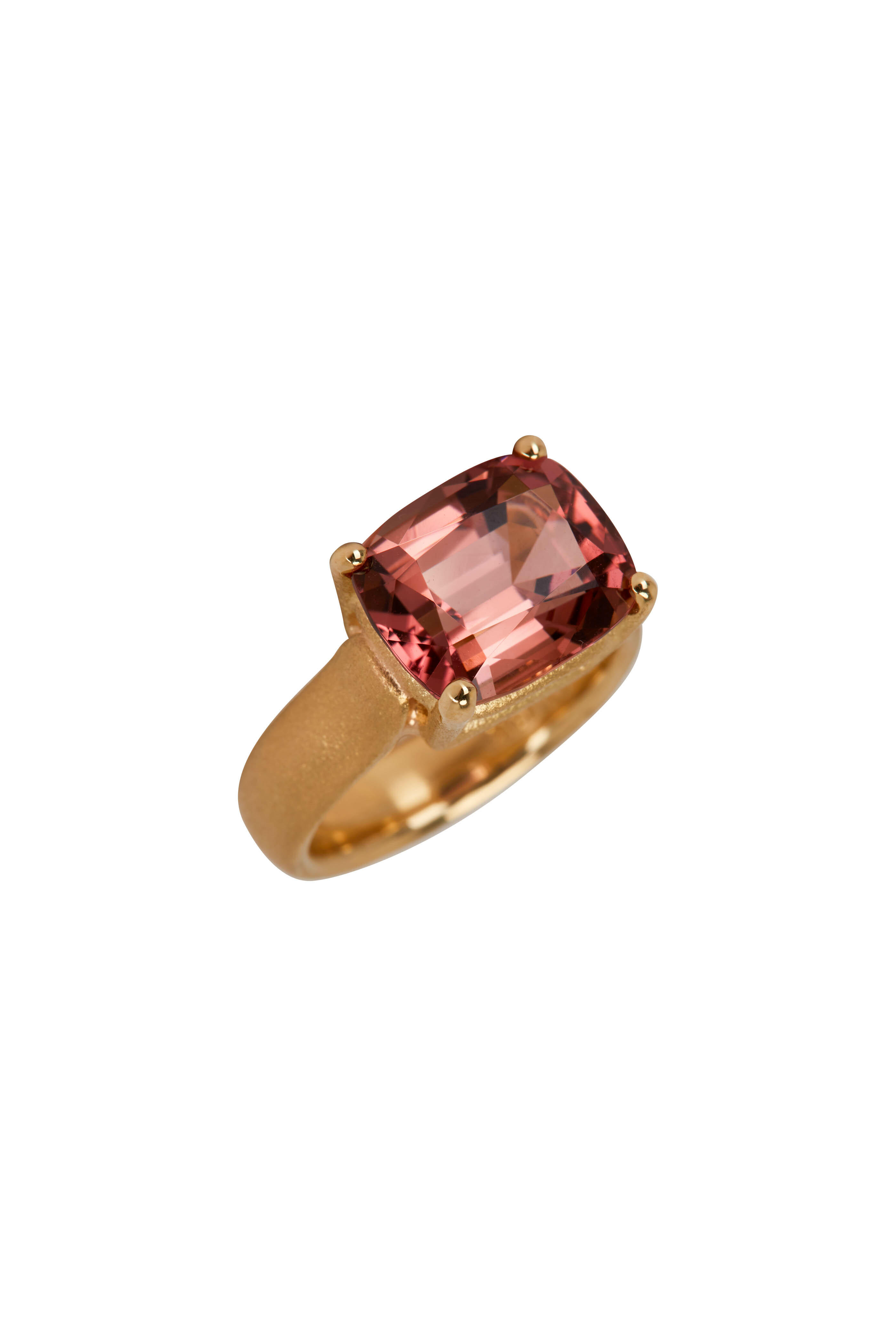 Aaron Henry - 18K Peach Tourmaline Aspen Ring | Mitchell Stores