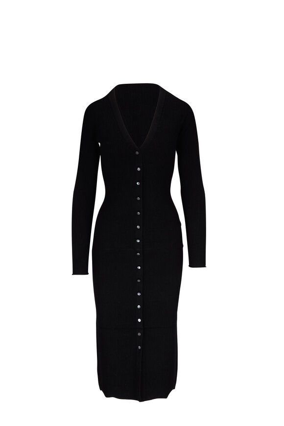 Veronica Beard - Arika Black Knit Cardigan Dress