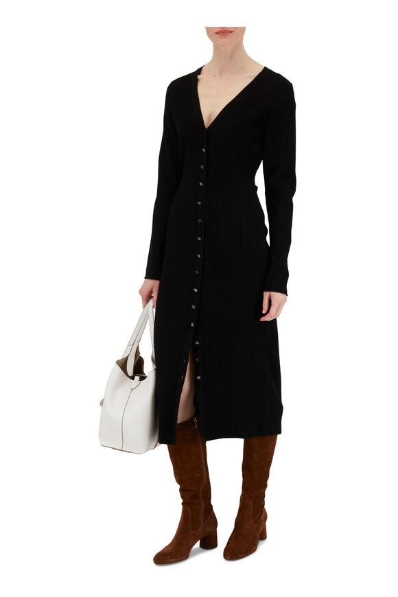 Veronica Beard - Arika Black Knit Cardigan Dress