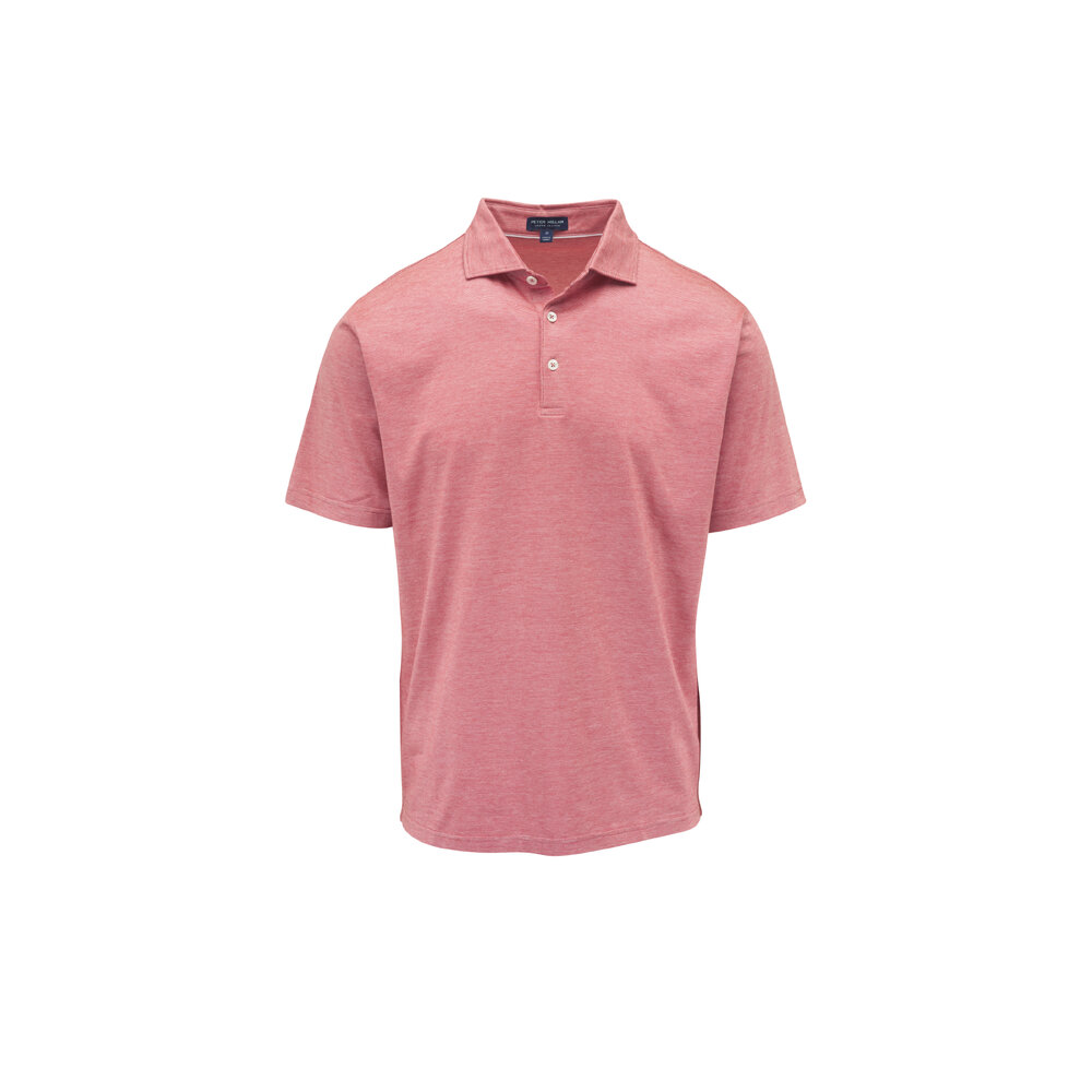 Peter Millar - Excursionist Scarlet Stripe Polo | Mitchell Stores