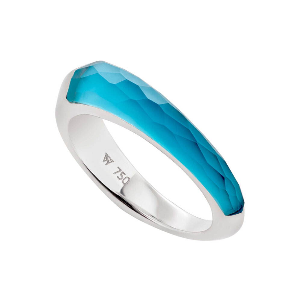 Stephen Webster - Turquoise Crystal Haze Slimline Shard Stack Ring