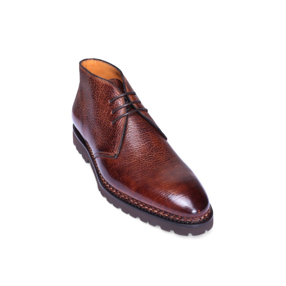 Bontoni - Bison Medium Chocolate Chukka Boot | Mitchell Stores