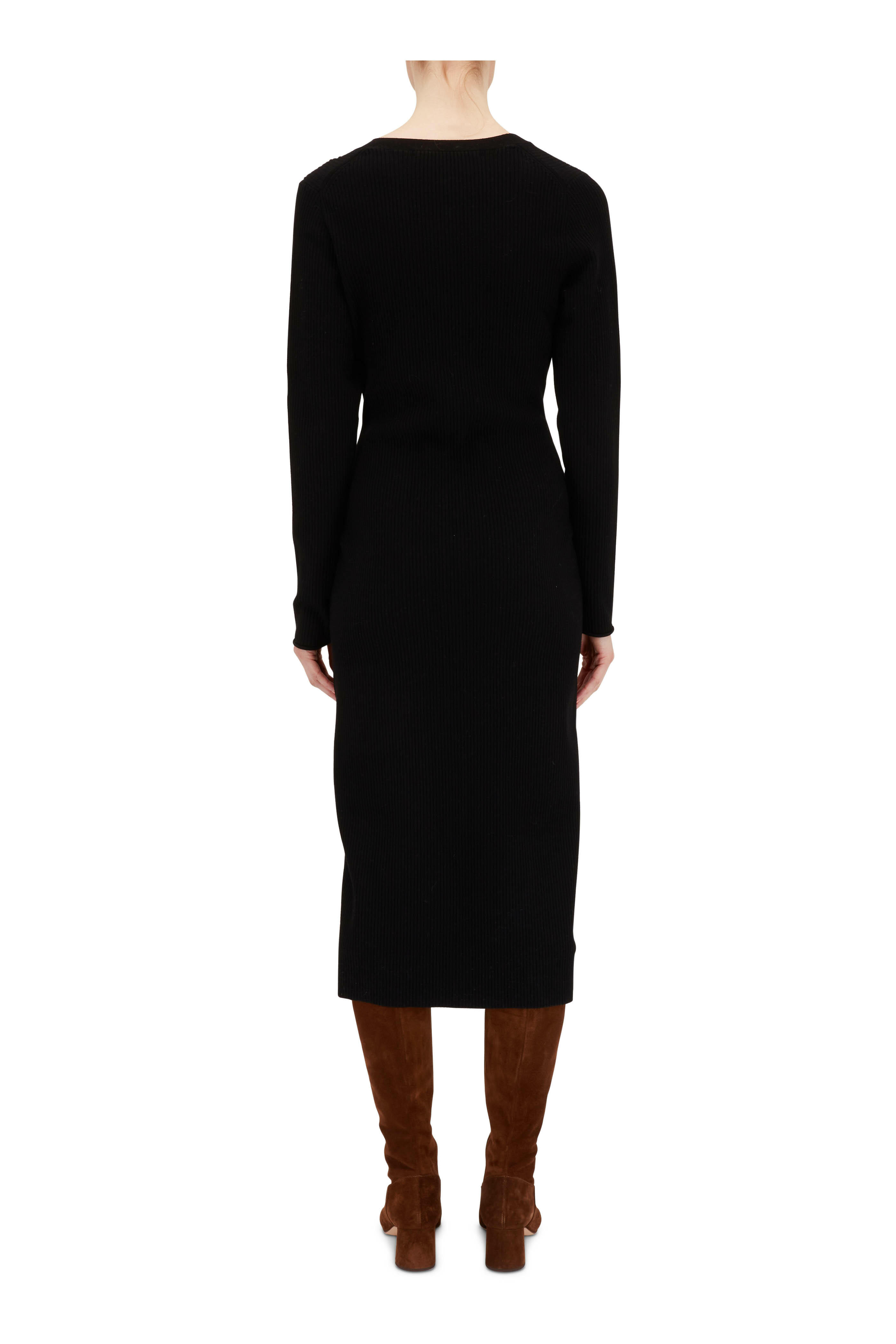 Veronica Beard - Arika Black Knit Cardigan Dress