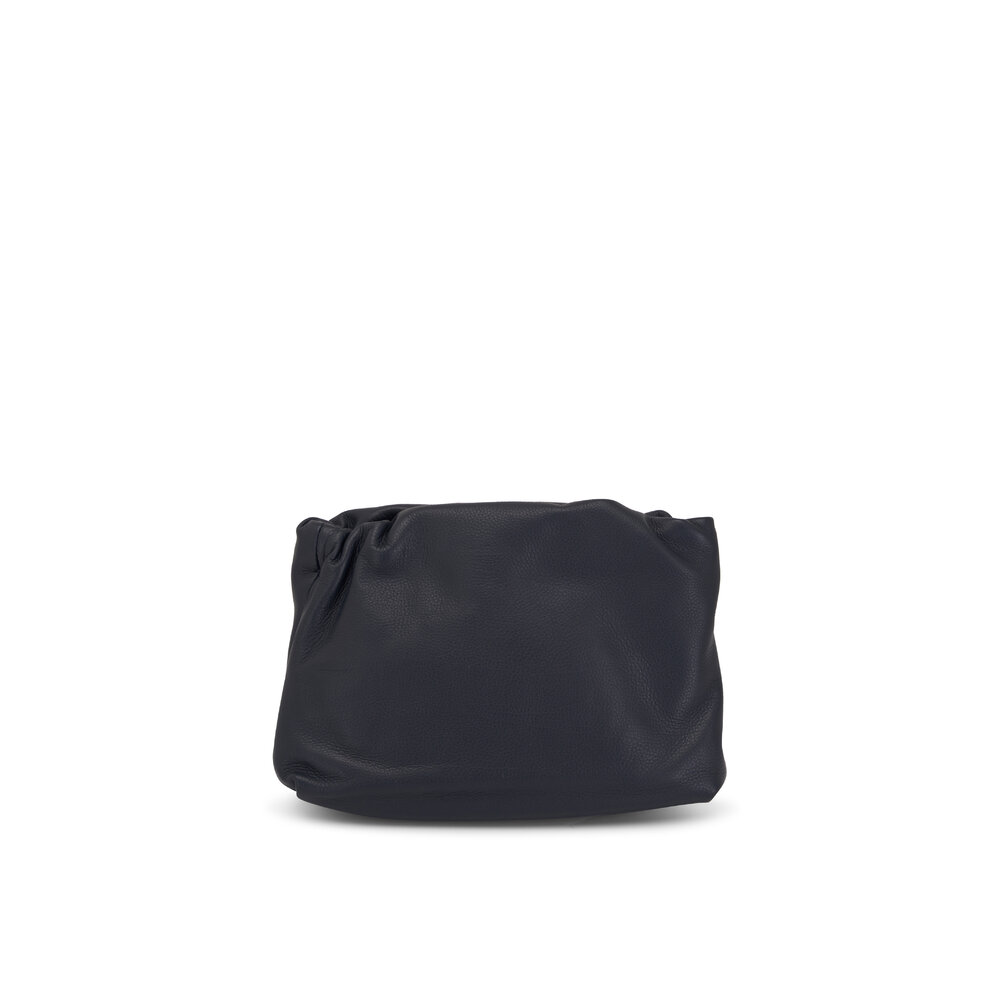 The Row - Bourse Prussian Blue Leather Shoulder Bag