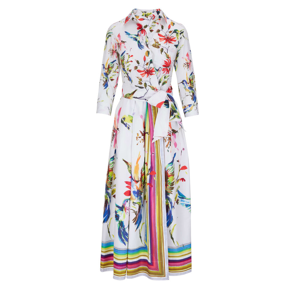 Sara Roka - Elenat Multicolor Floral Asymmetric Dress