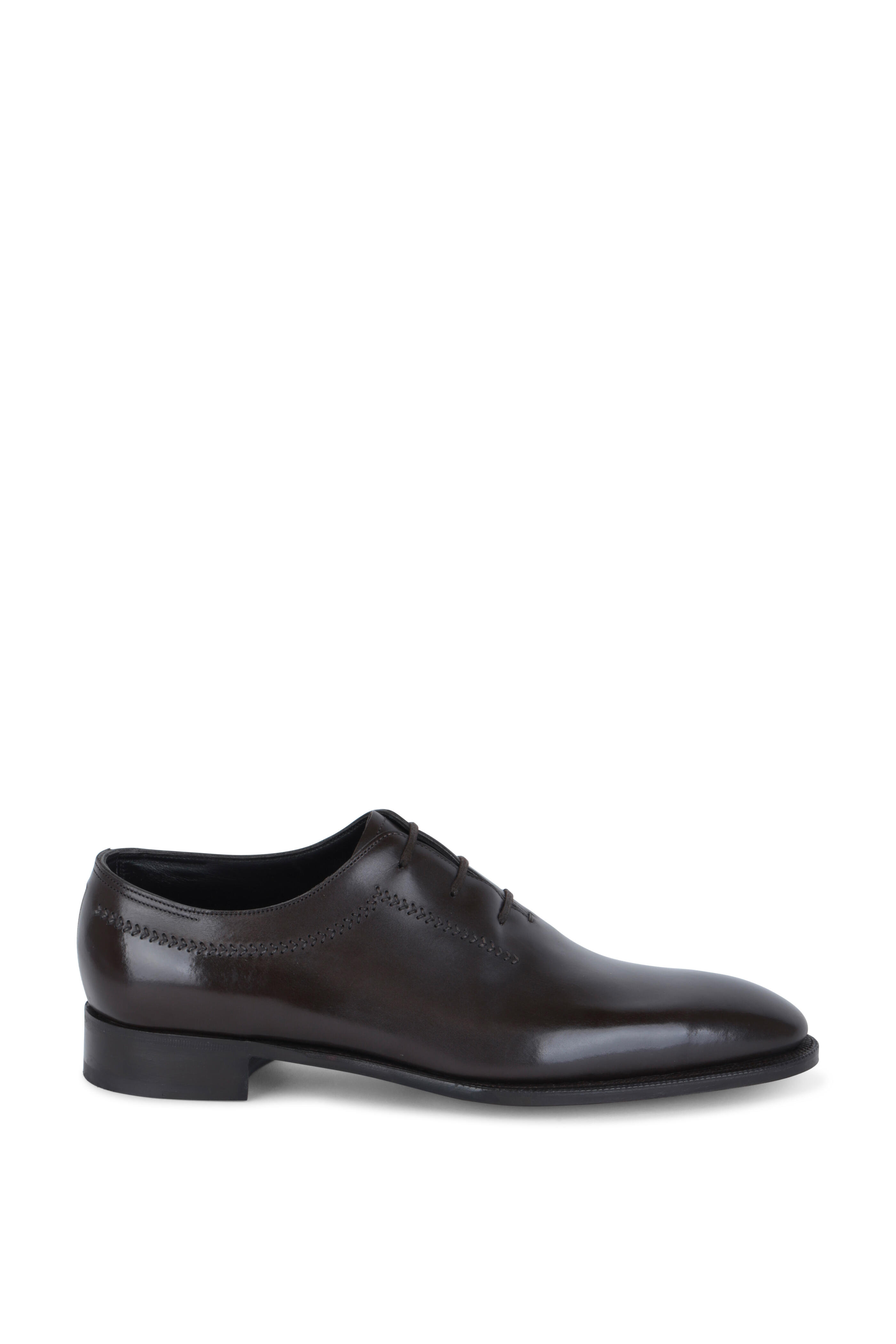 John Lobb - Holt Dark Brown Leather Oxford | Mitchell Stores