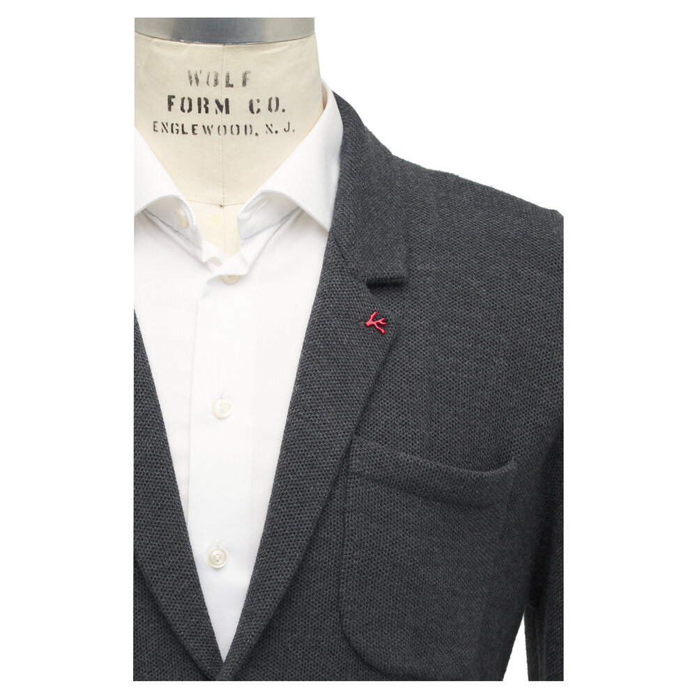 Isaia - Charcoal Gray Wool Swacket | Mitchell Stores