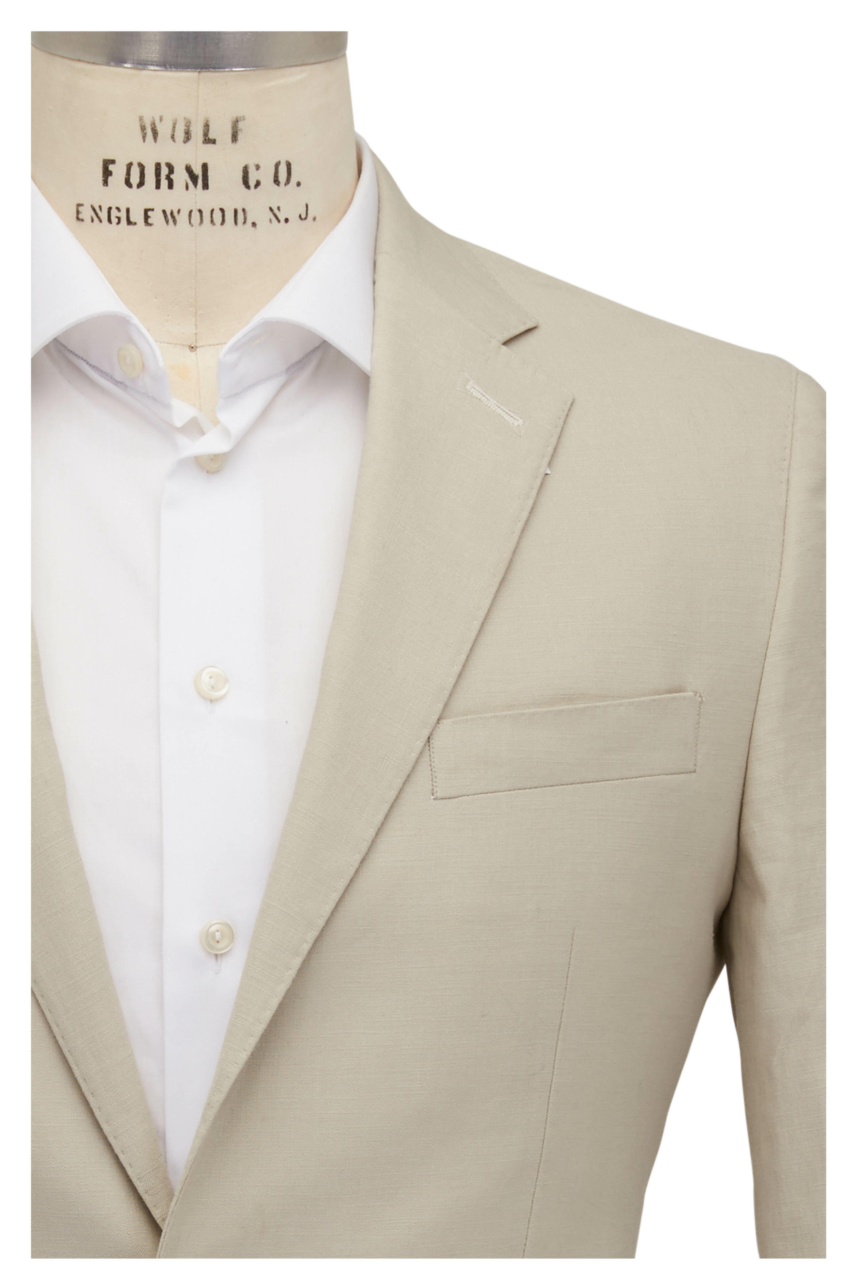 Atelier Munro - Light Beige Cotton & Linen Suit | Mitchell Stores