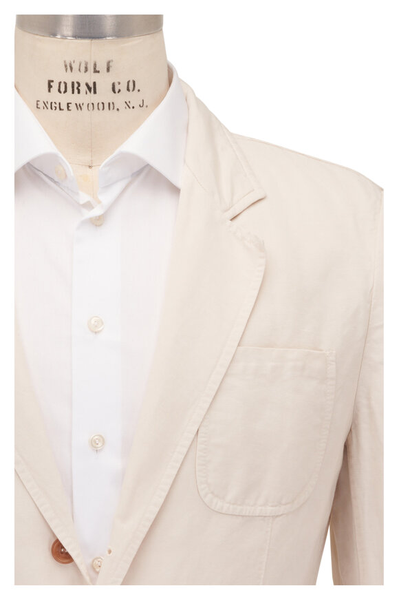 Brunello Cucinelli - Off White Cotton & Linen Shacket