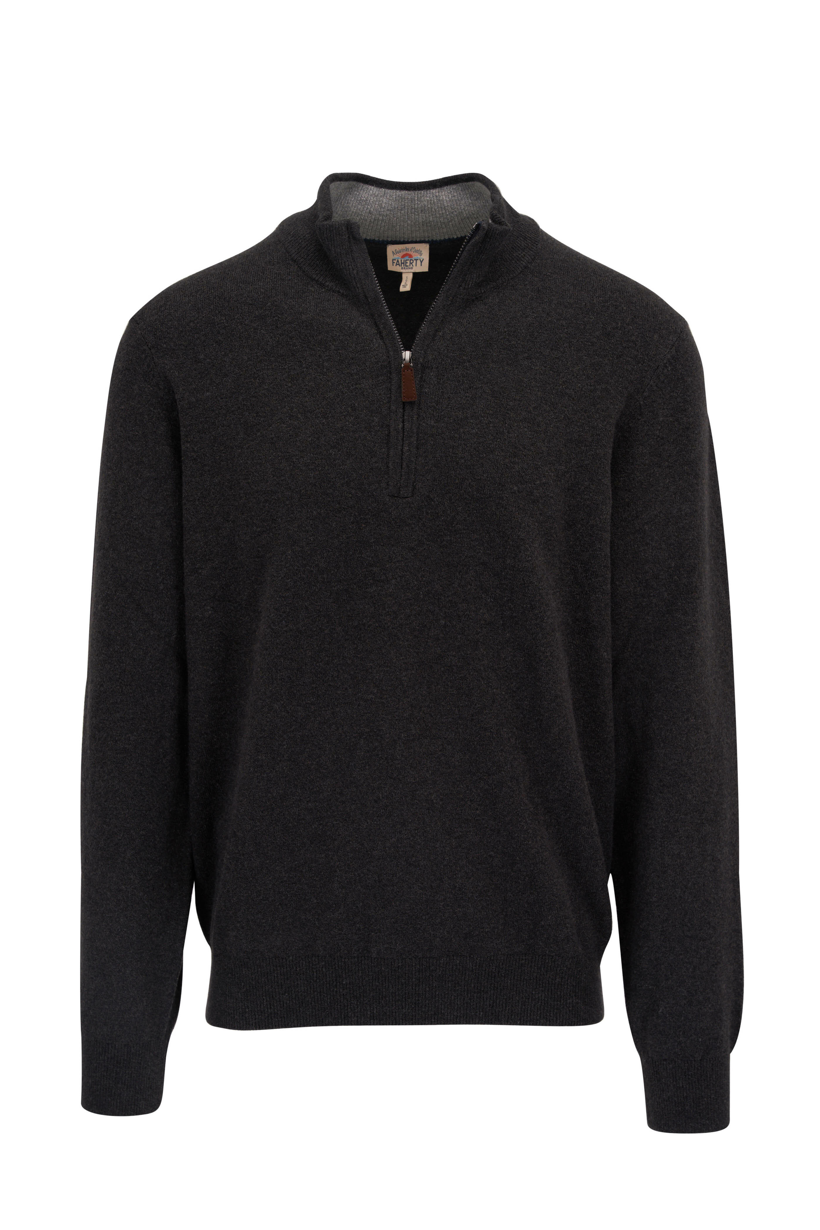 Faherty Brand - Jackson Ash Gray Quarter Zip Pullover