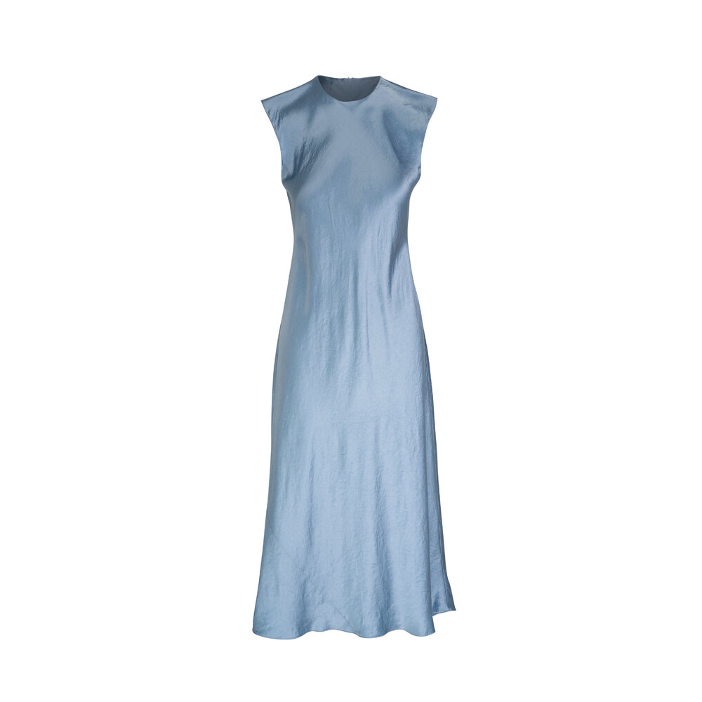 Vince - Harbor Satin Bias Cap Sleeve Dress | Mitchell Stores