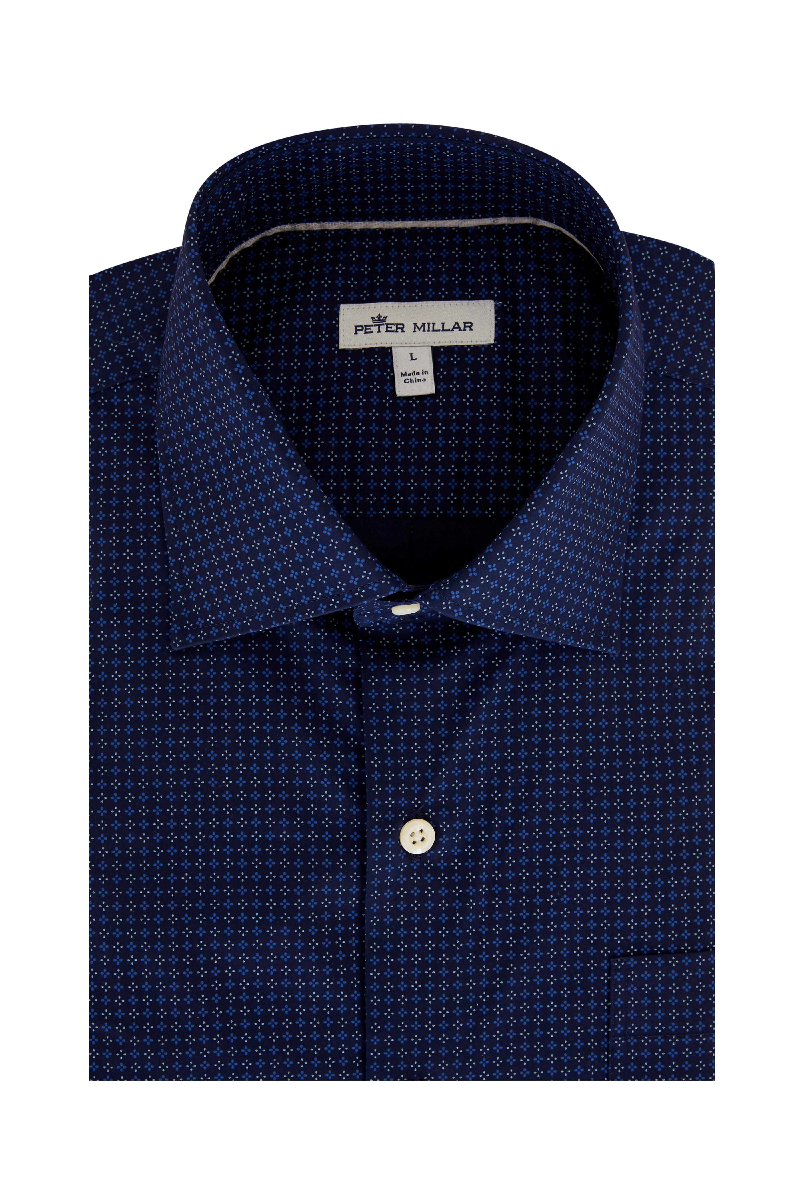 Peter Millar - Midnight Floral Sport Shirt | Mitchell Stores
