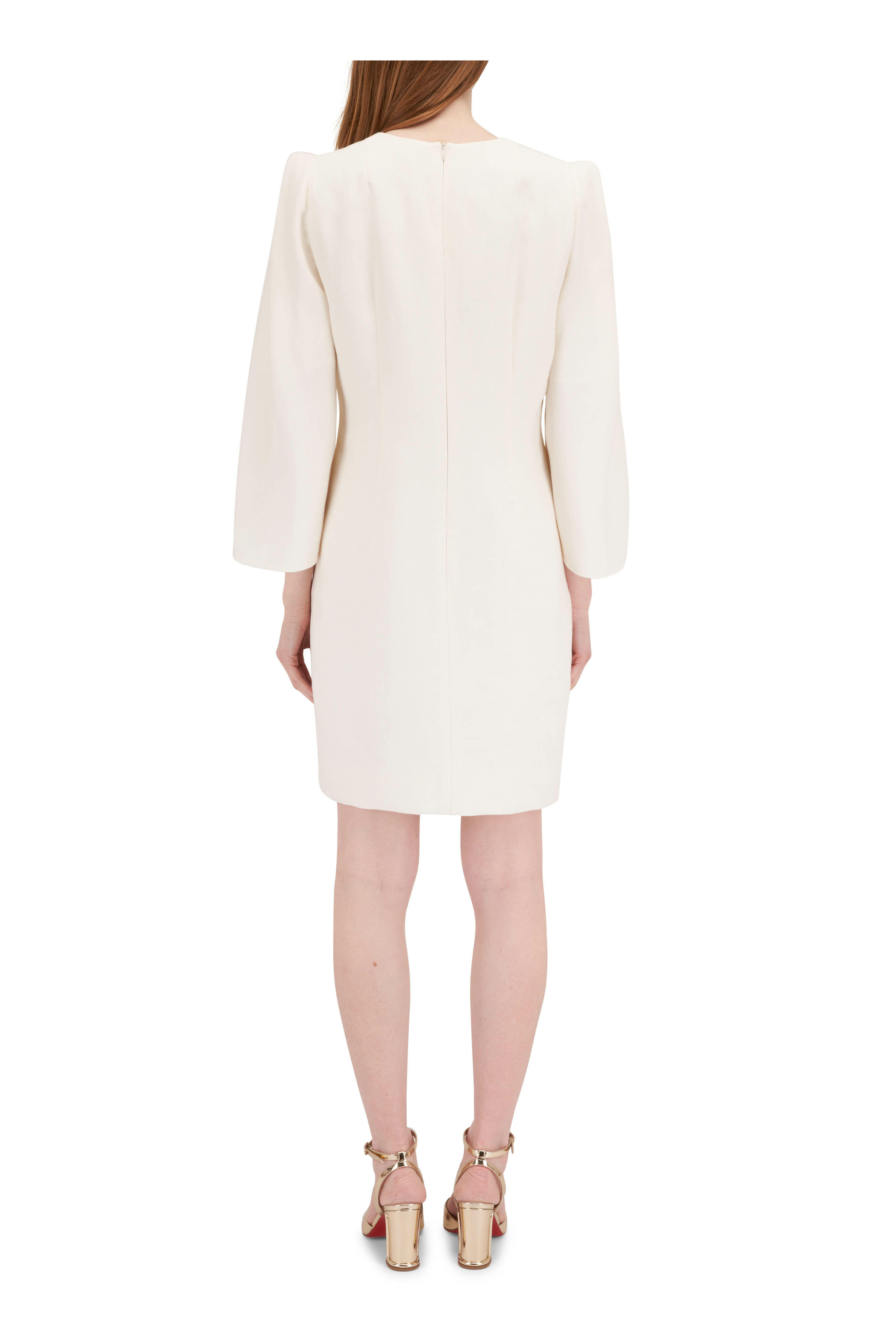 Akris - Ecru Linen Sheath Dress | Mitchell Stores