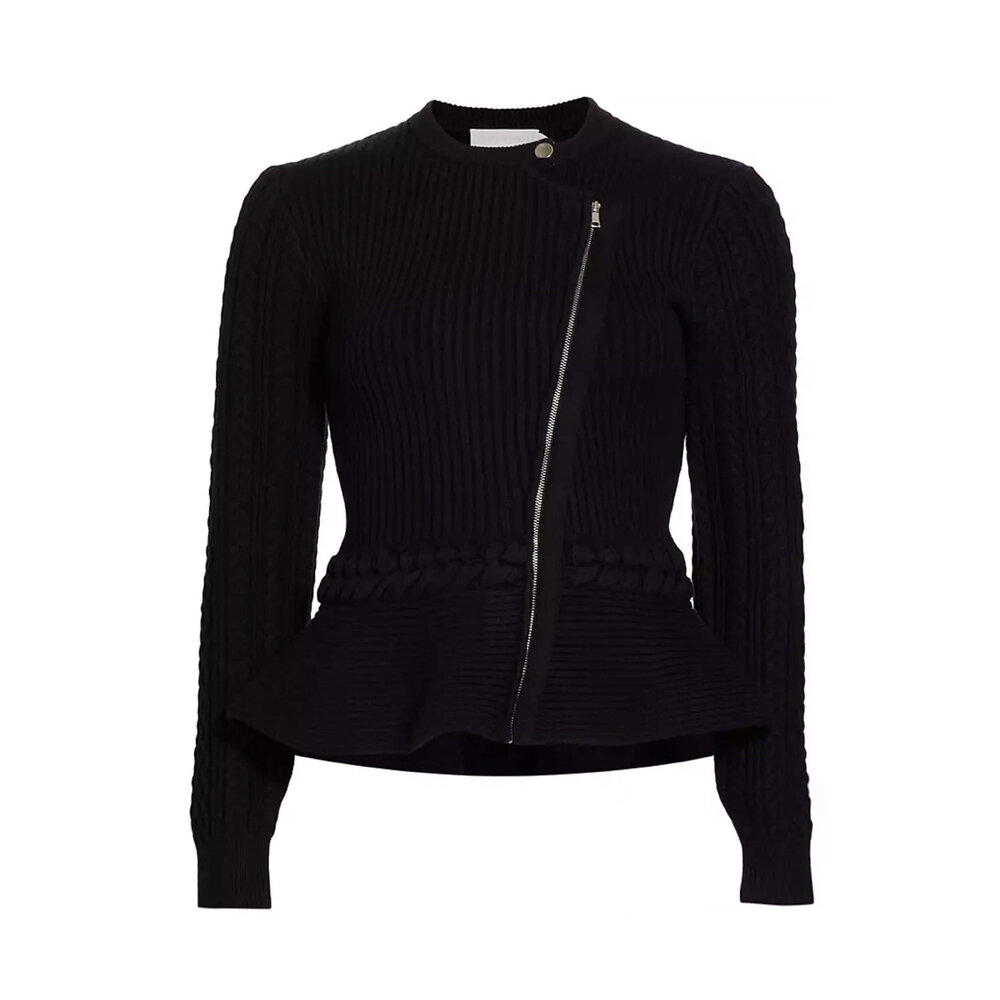Simkhai - Black Andi Peplum Jacket | Mitchell Stores