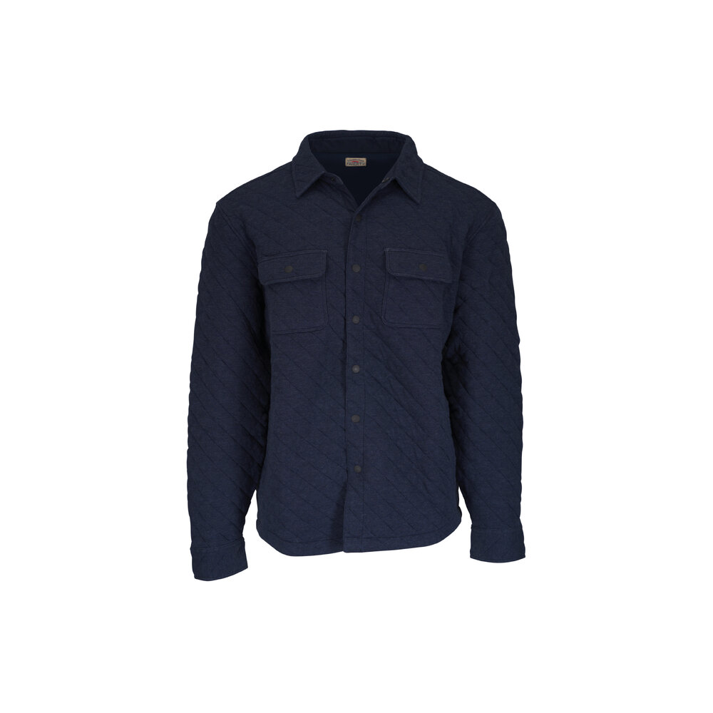 Faherty Brand - Epic CPO Navy Mélange Quilted Jacket