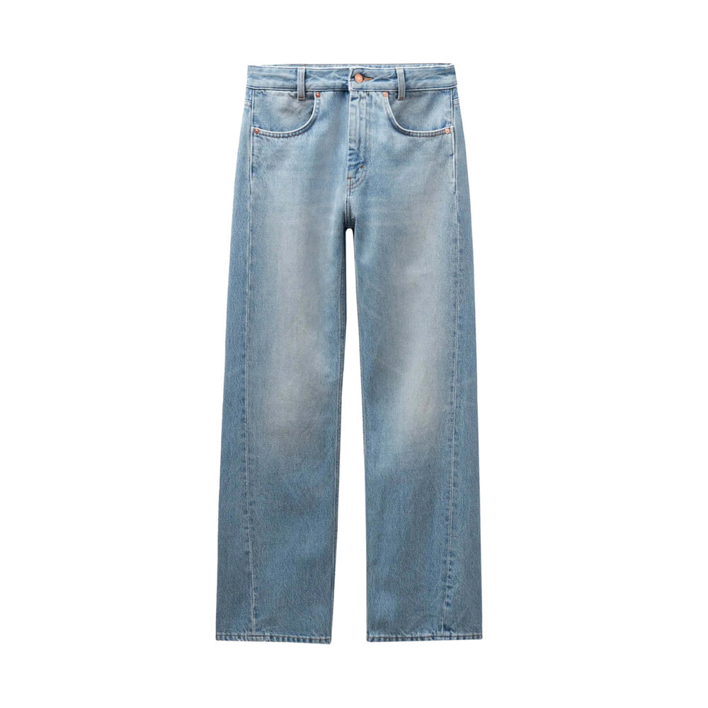Bite Studios - Brushed Blue Curved Denim Pant | Mitchell Stores