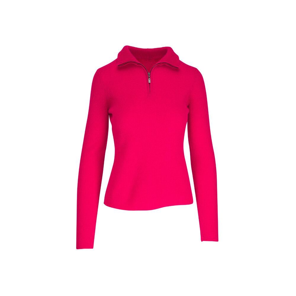 Kinross - Poppy Ribbed Quarter Zip Pullover | Mitchell Stores