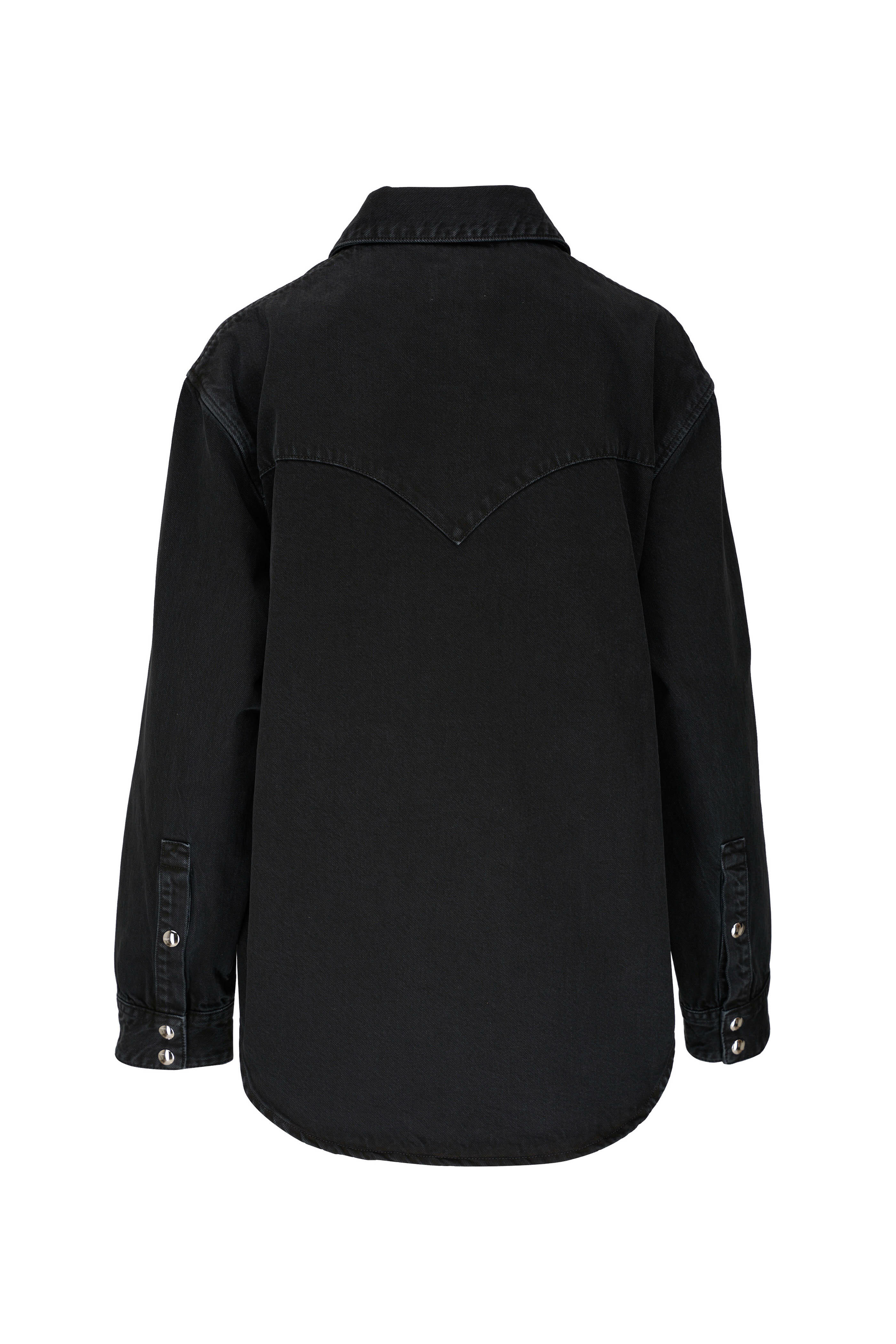 Khaite - Jinn Prescott Black Denim Overshirt | Mitchell Stores