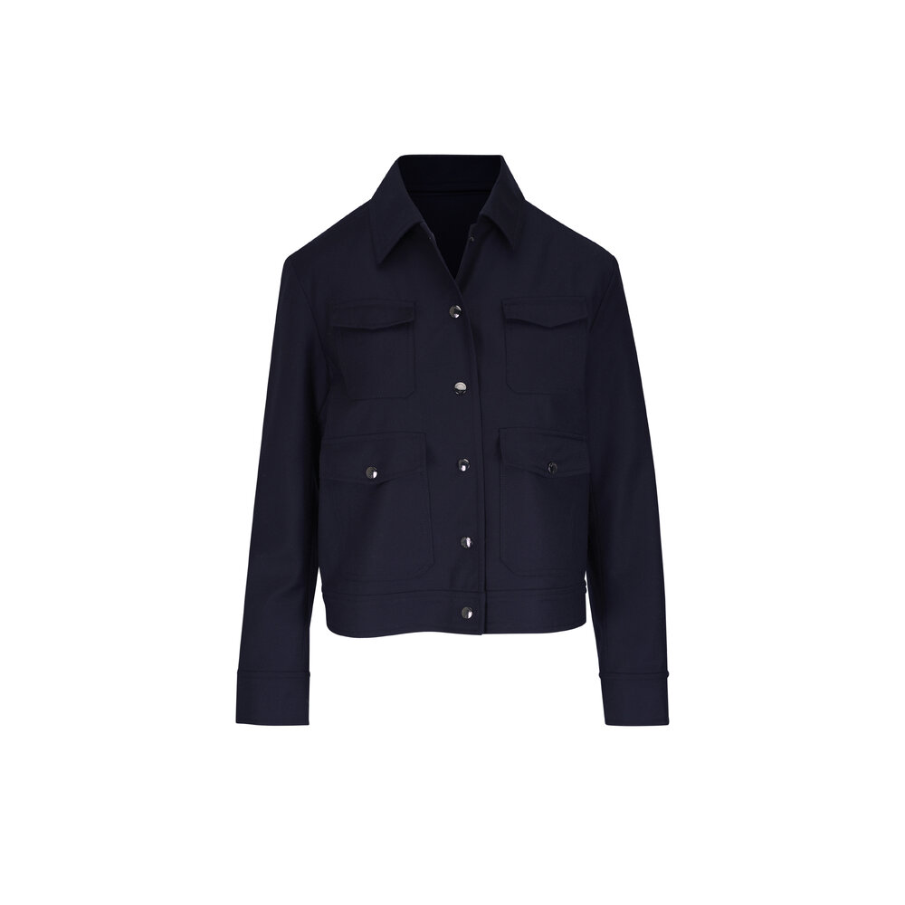 Bogner - Navy Stretch Wool Jacket | Mitchell Stores
