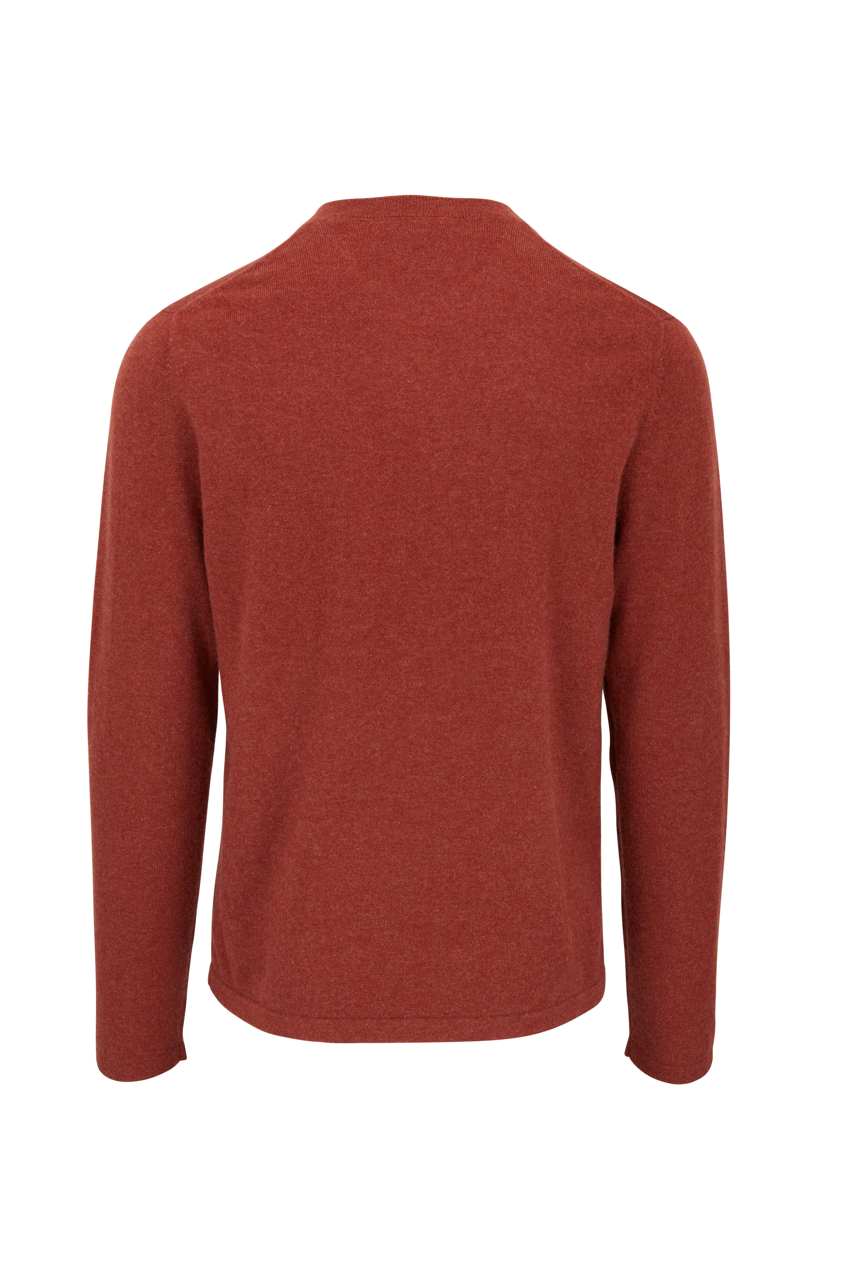 Vince - Rust Cashmere Crewneck Pullover | Mitchell Stores