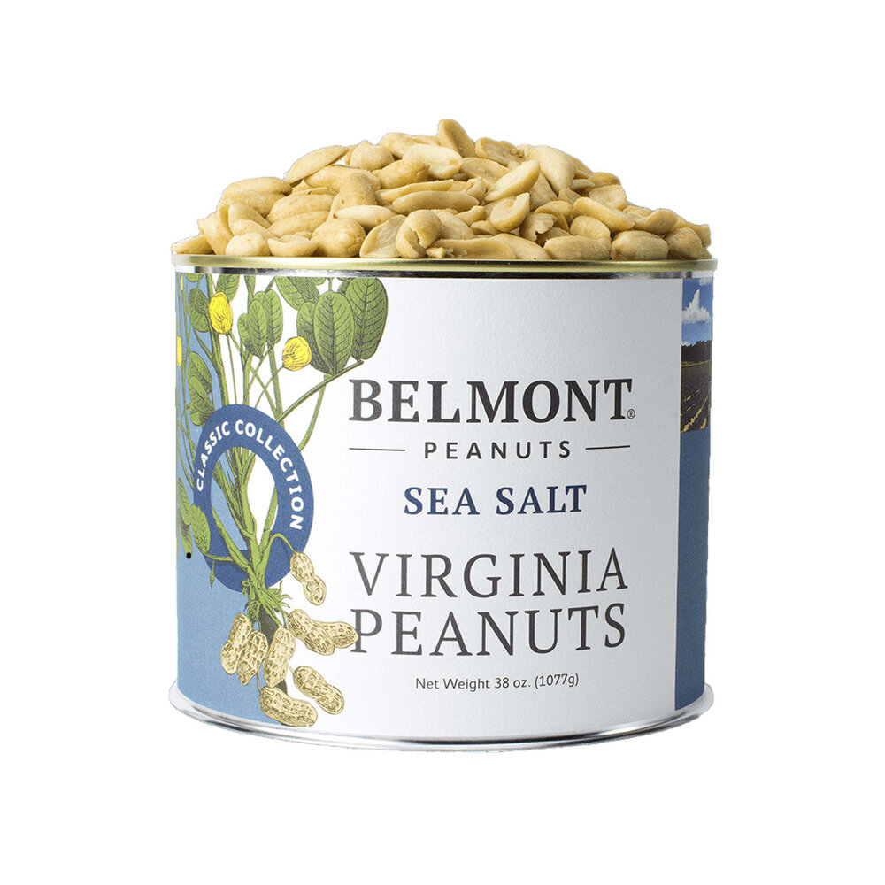 Belmont Peanuts - Sea Salt Virginia Peanuts 38oz