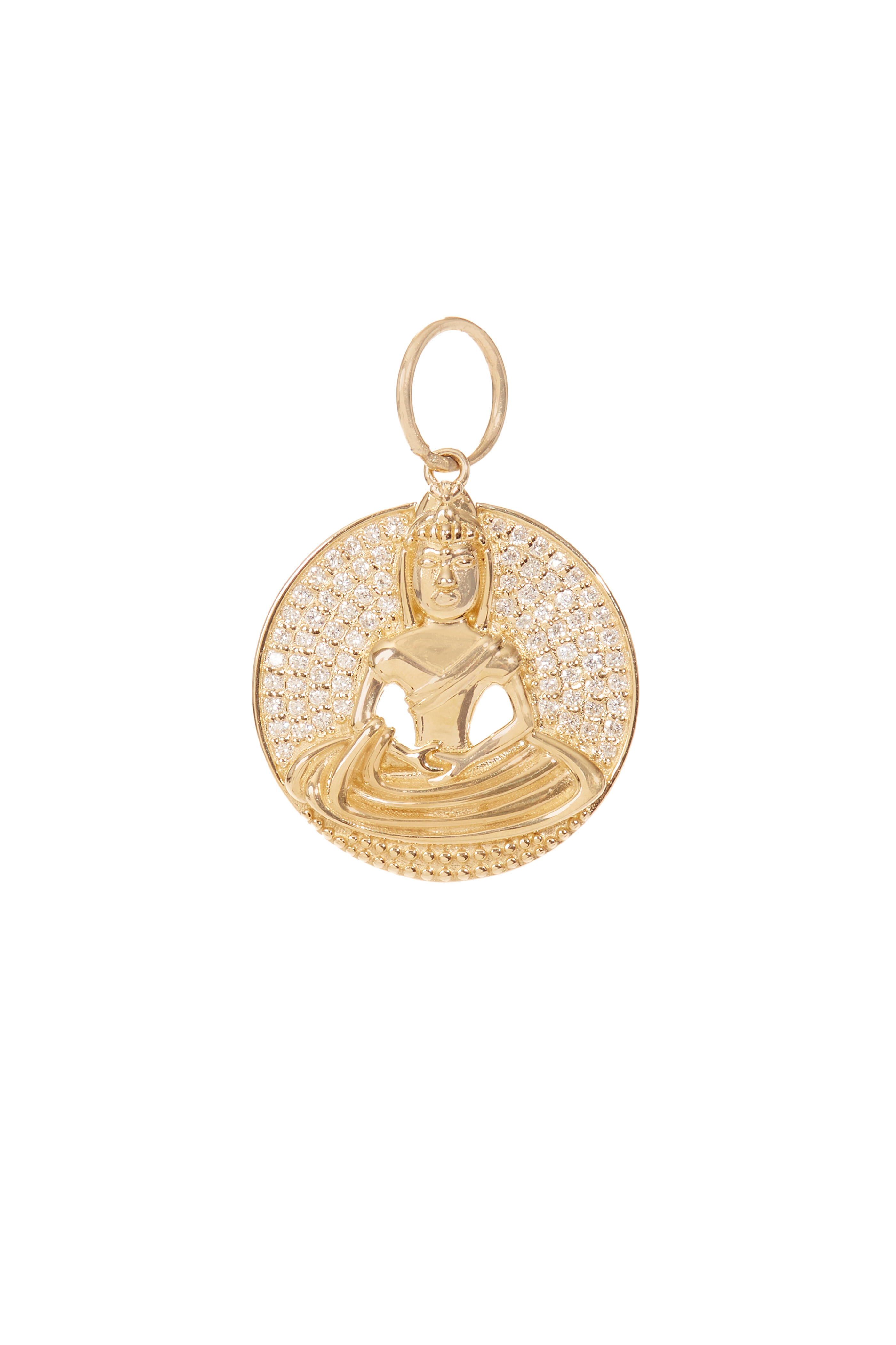 Kai Linz - 14K Yellow Gold Buddha Disc Charm | Mitchell Stores