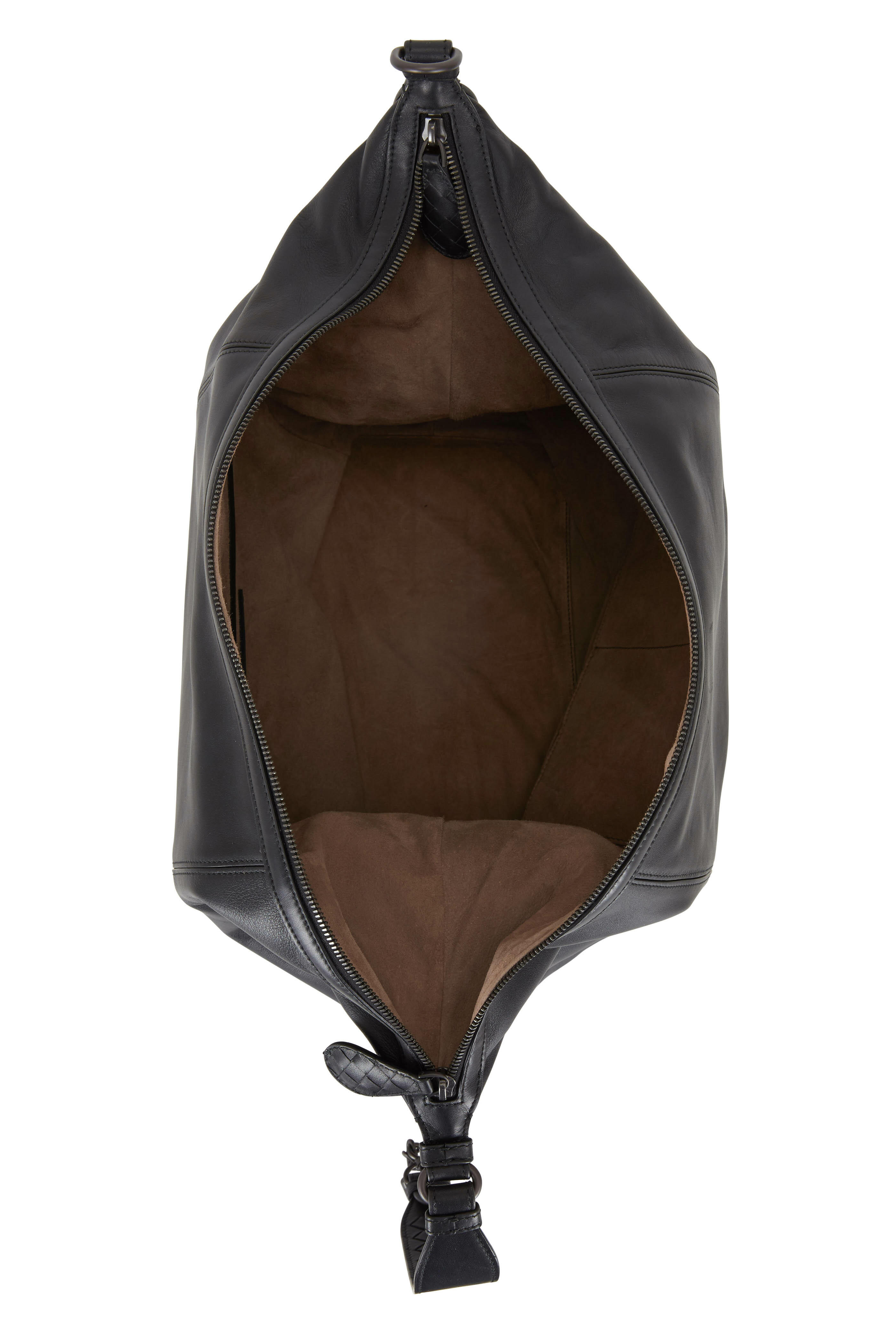 Bottega Veneta - Black Leather Large Hobo Bag | Mitchell Stores