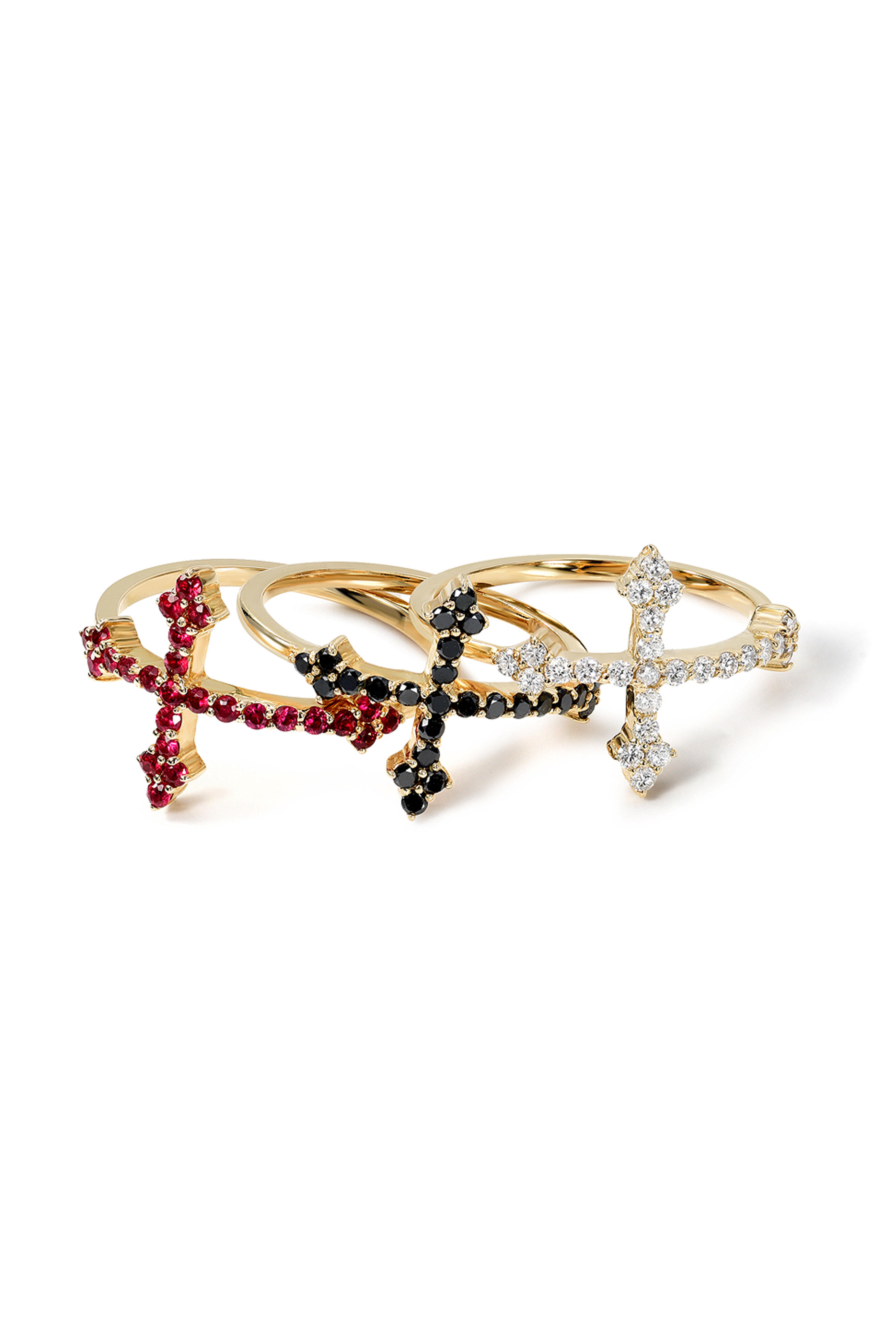 Dru - Diamond Cross Your Fingers Ring | Mitchell Stores