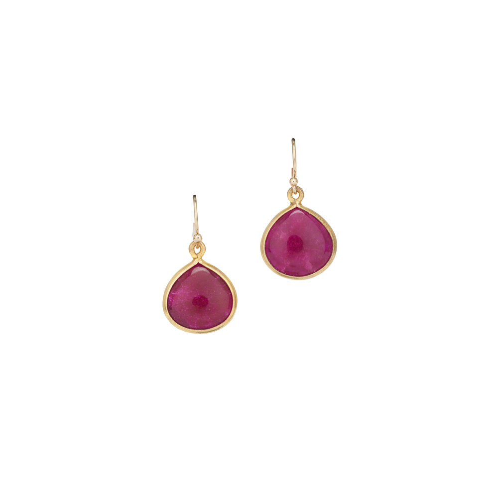 Cristina V. - Ruby Briolette Earrings | Mitchell Stores