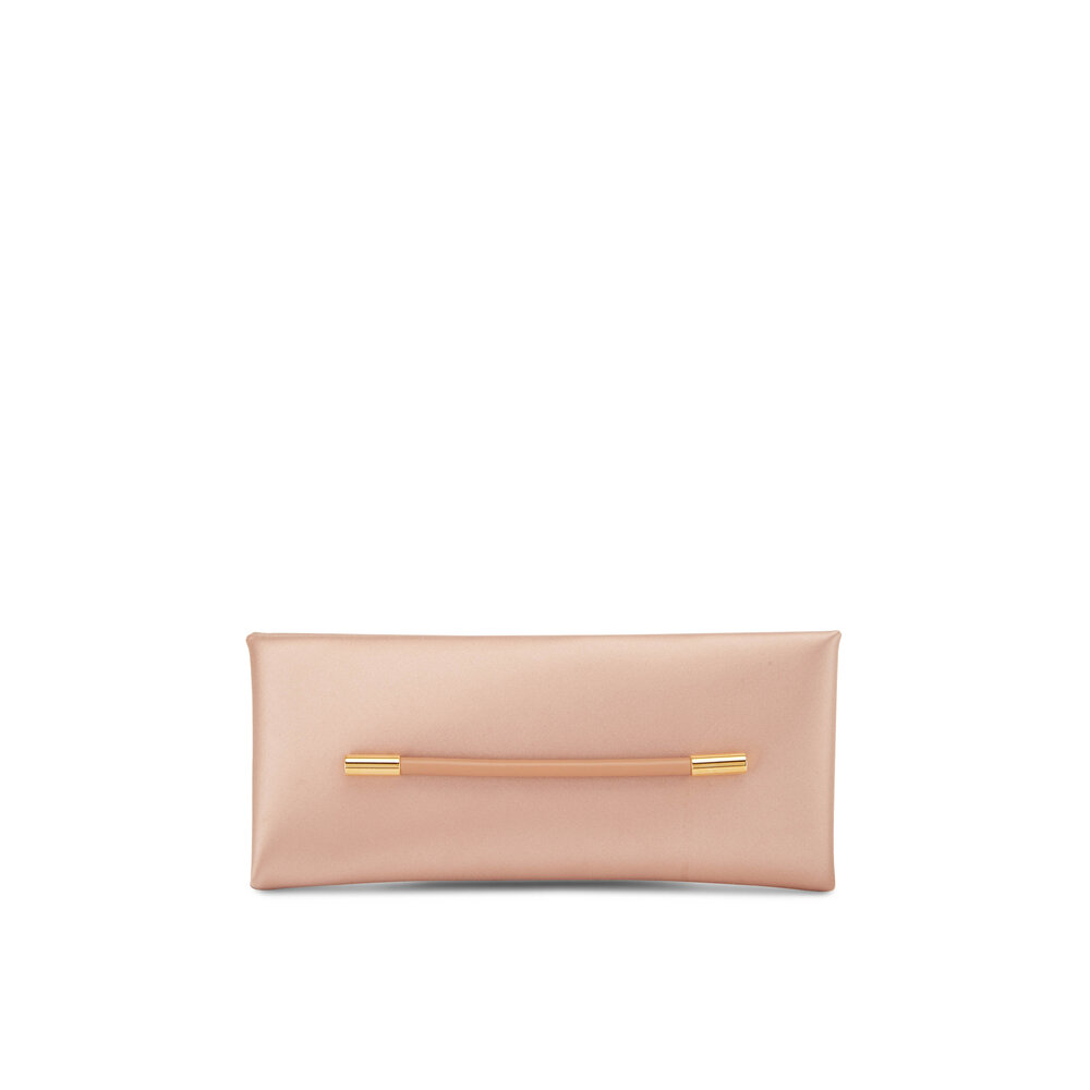 Tom Ford - Ava Blush Nude Satin Clutch | Mitchell Stores