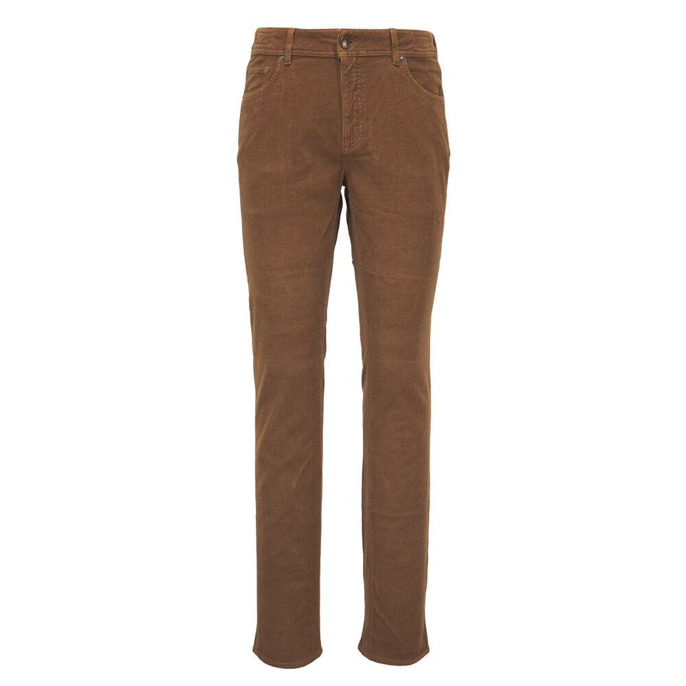Barmas - Hazelnut Corduroy Five Pocket Pant | Mitchell Stores