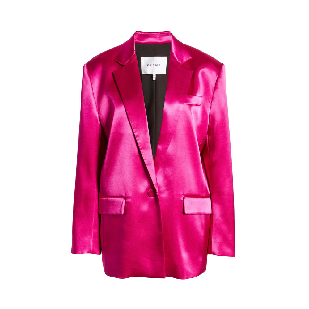 Frame - Magenta Strong Shoulder Blazer | Mitchell Stores
