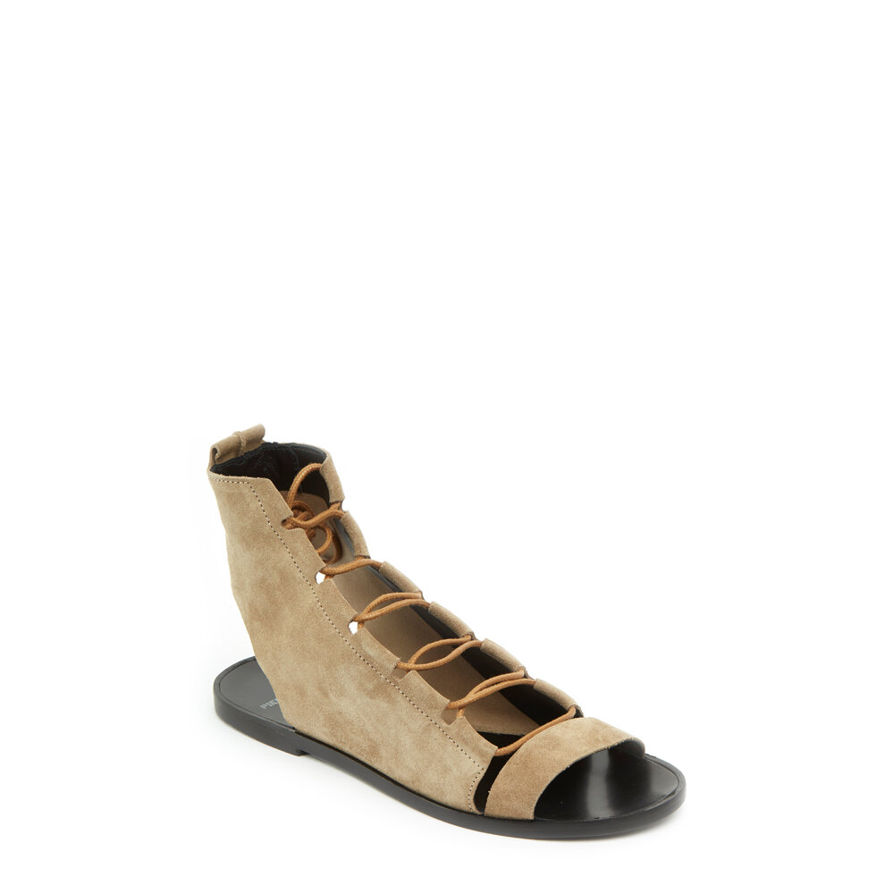 Pierre Hardy - Spartiate Natural Suede Gladiator Sandals