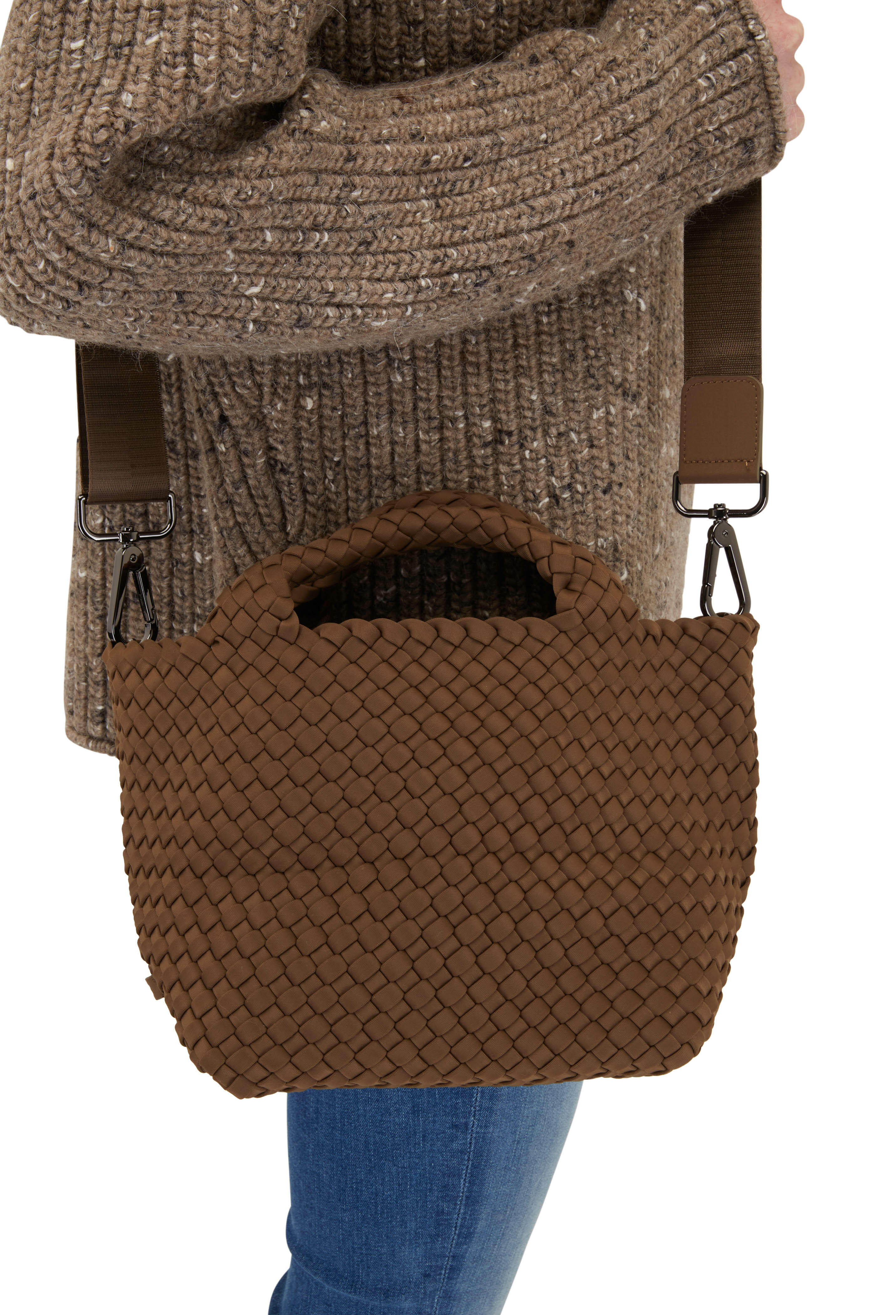 Naghedi - St. Barth's Mink Woven Mini Tote | Mitchell Stores