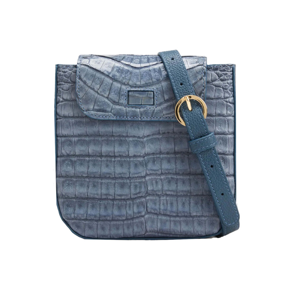 Maria Oliver - Small Ada Crossbody Bag in Jeans | Mitchell Stores