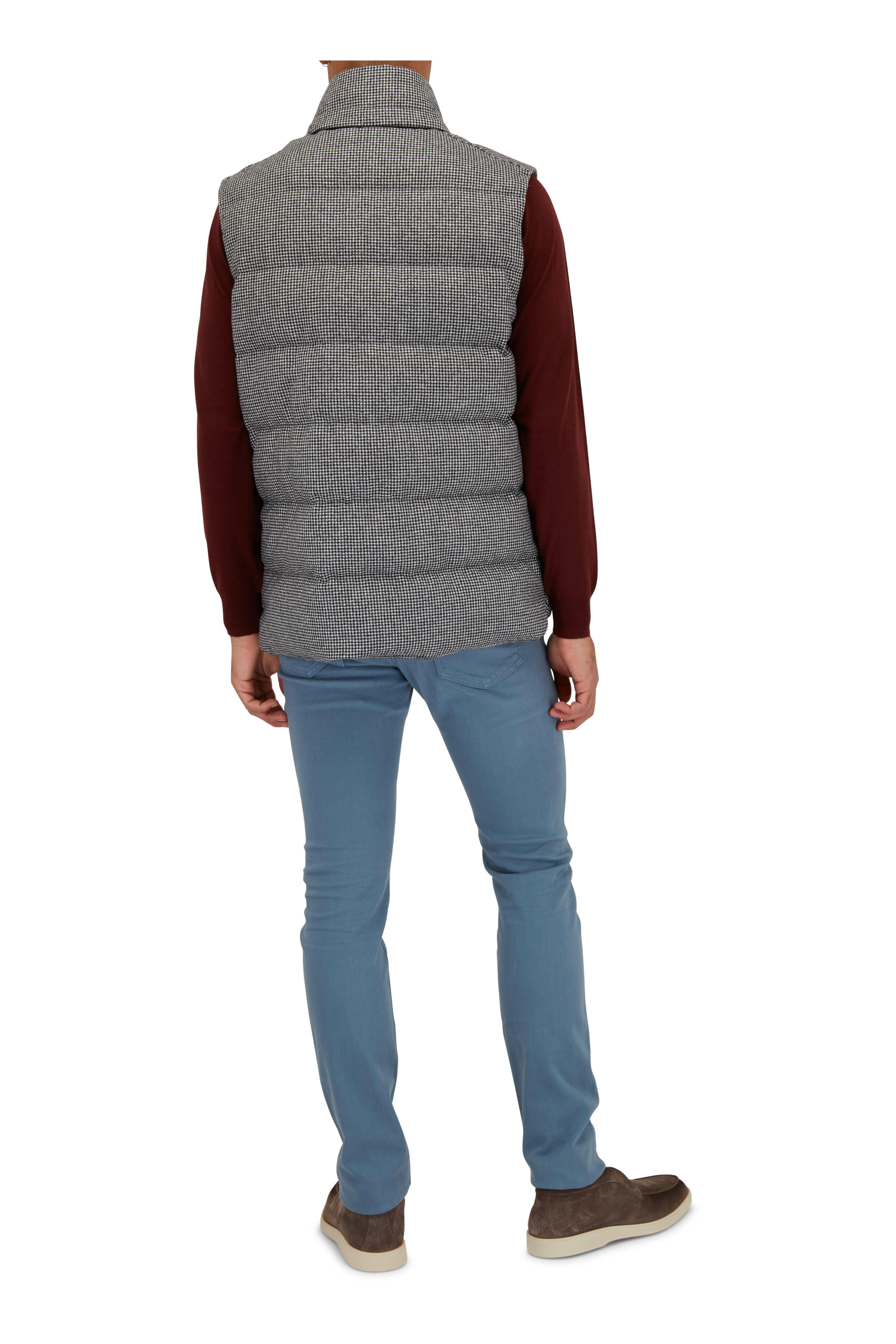 Fedeli - Burgundy Super 140's Wool Crewneck Pullover