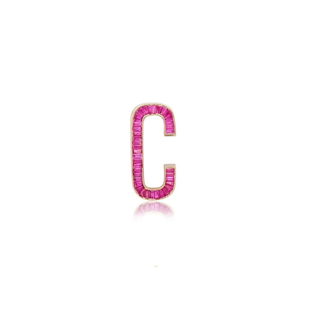 Helena Rose - 14k Yellow Gold Grandsize Pink Sapphire "C"