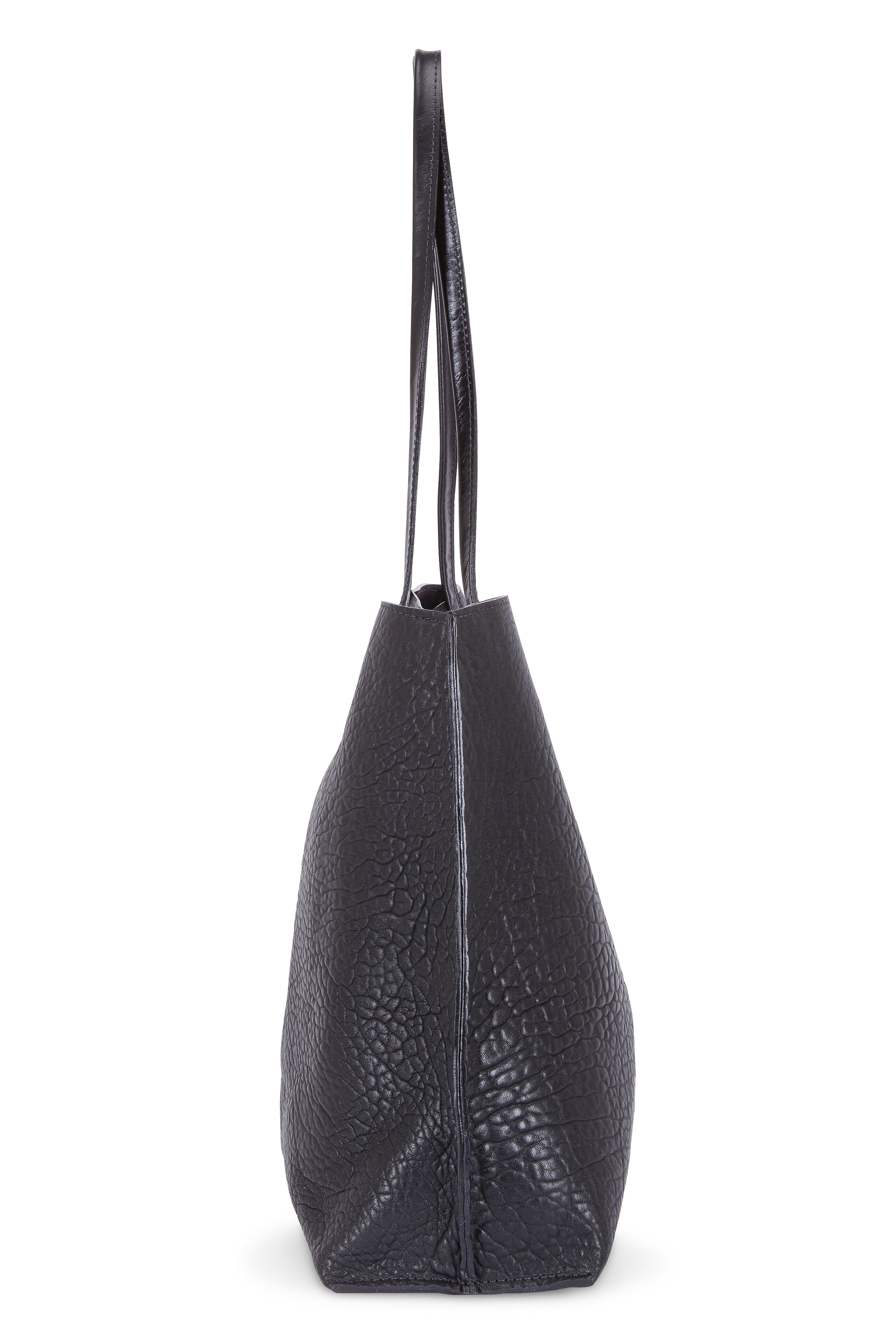 B May Bags - Black Washed Lamb Leather Classic Shopper