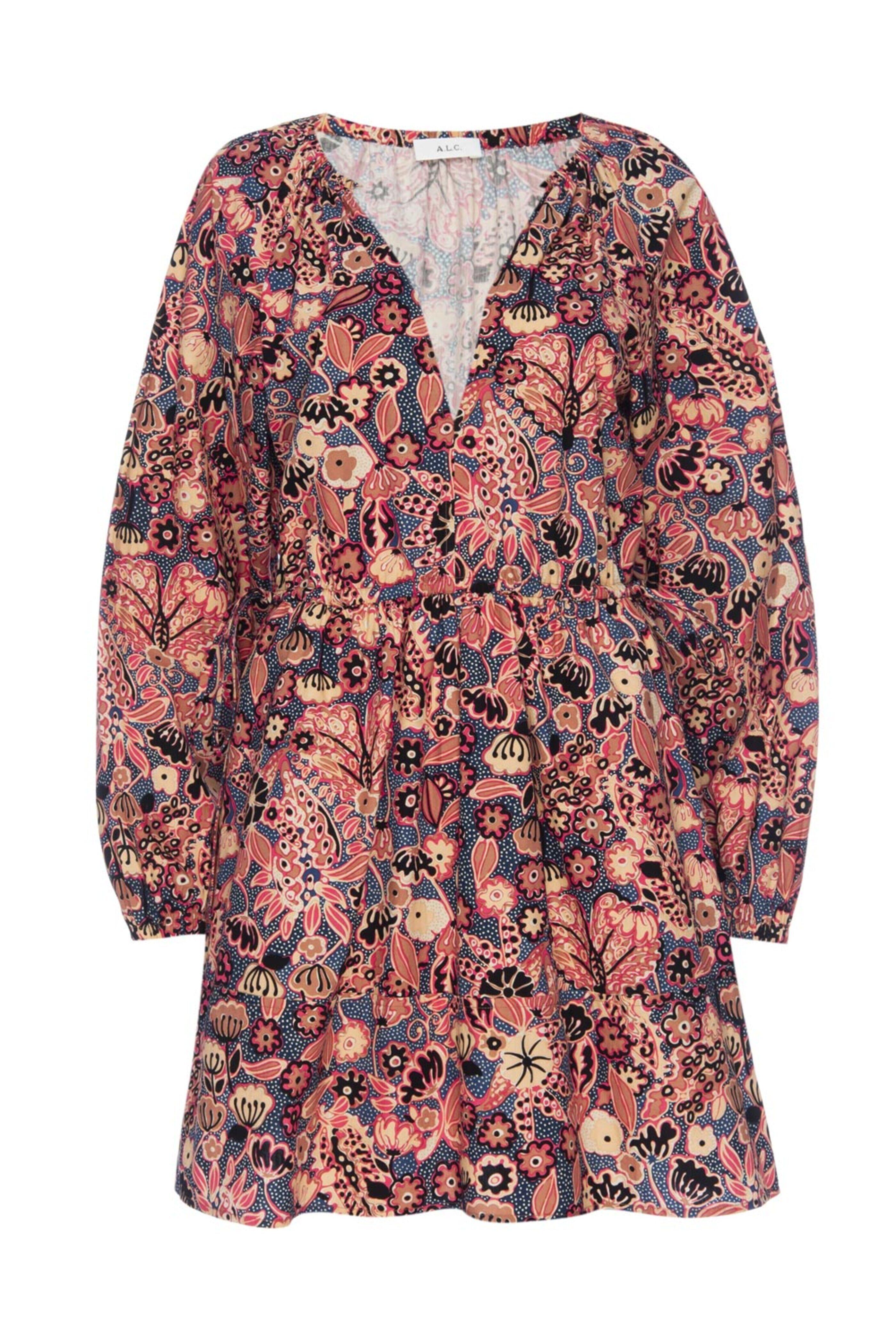 A.L.C. - Navy Floral Print Myra Mini Dress | Mitchell Stores