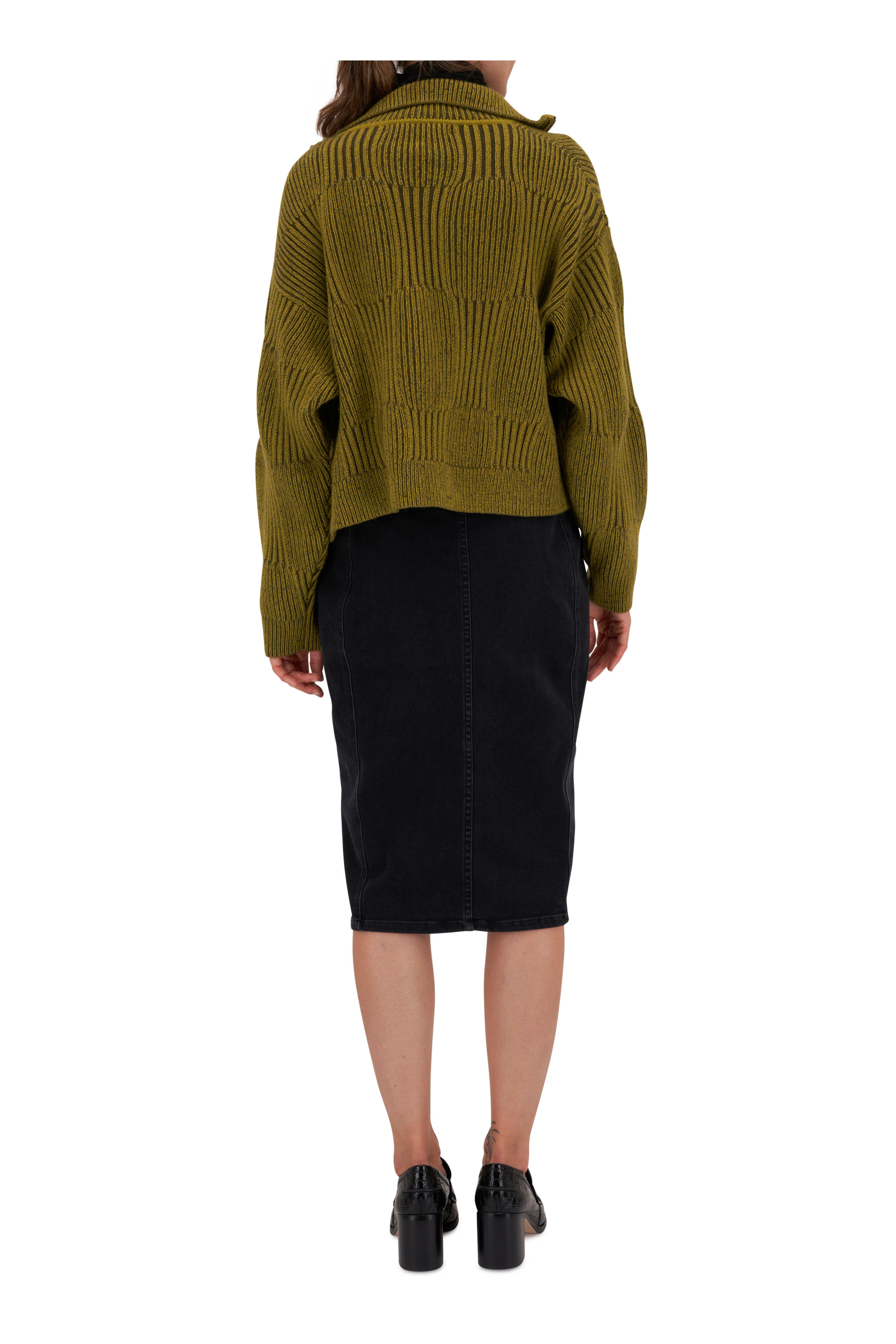 Veronica Beard - Herron Denim Onyx Midi Skirt | Mitchell Stores