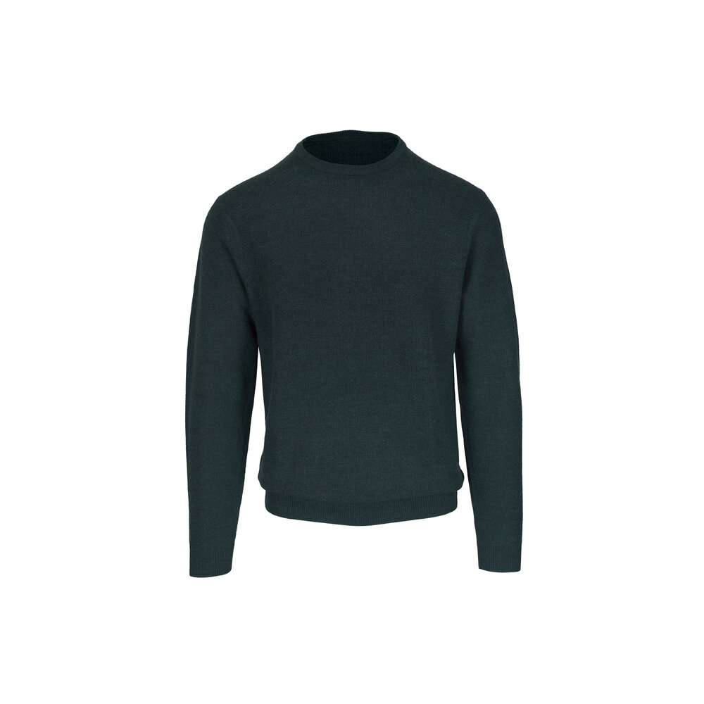 Peter Millar - Honeycomb Green Crewneck Sweater | Mitchell Stores