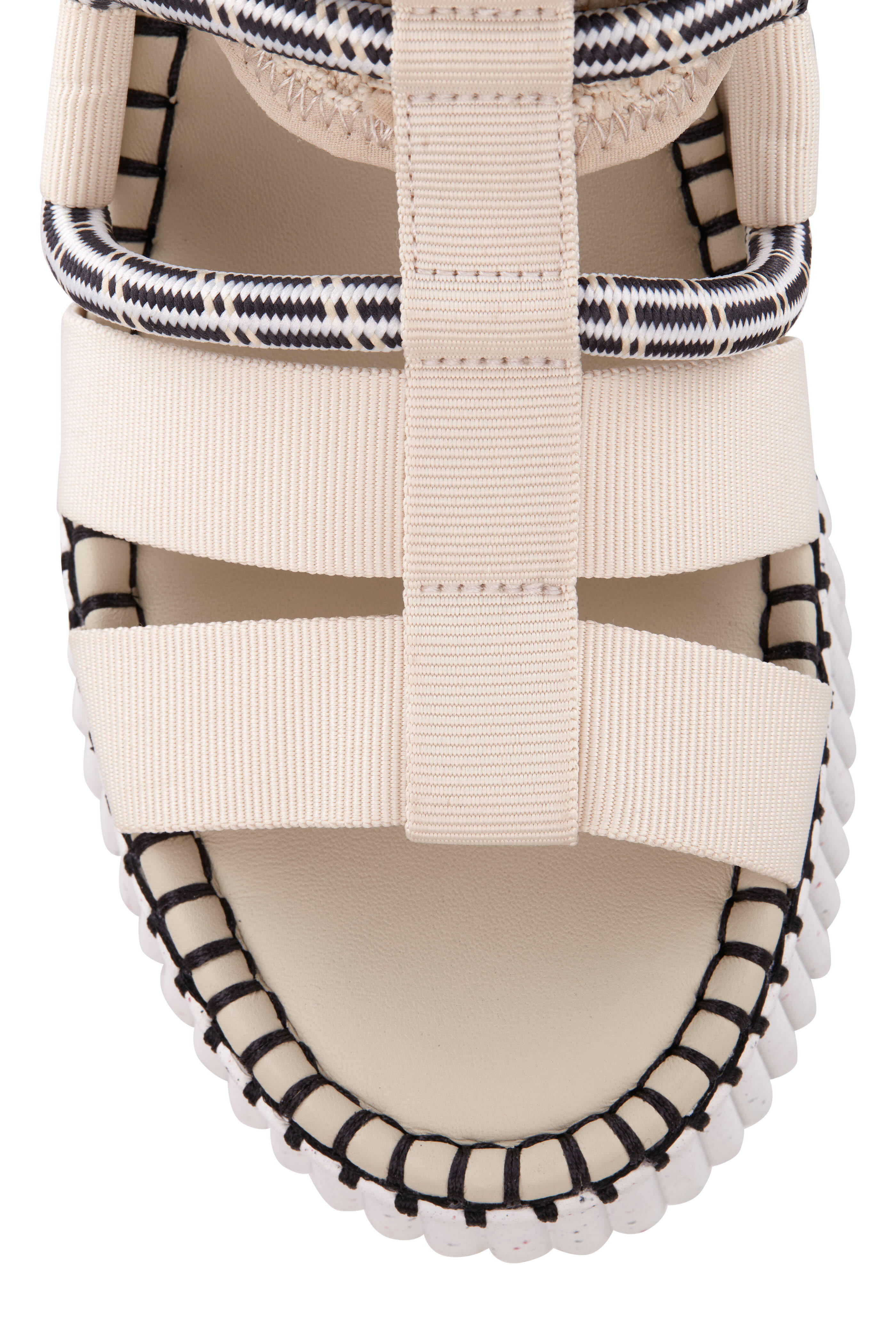 Chloé - Nama Pearly Gray Platform Wedge Sandal, 75mm Chloé - Nama Pearly Gray Platform Wedge Sandal, 75mm