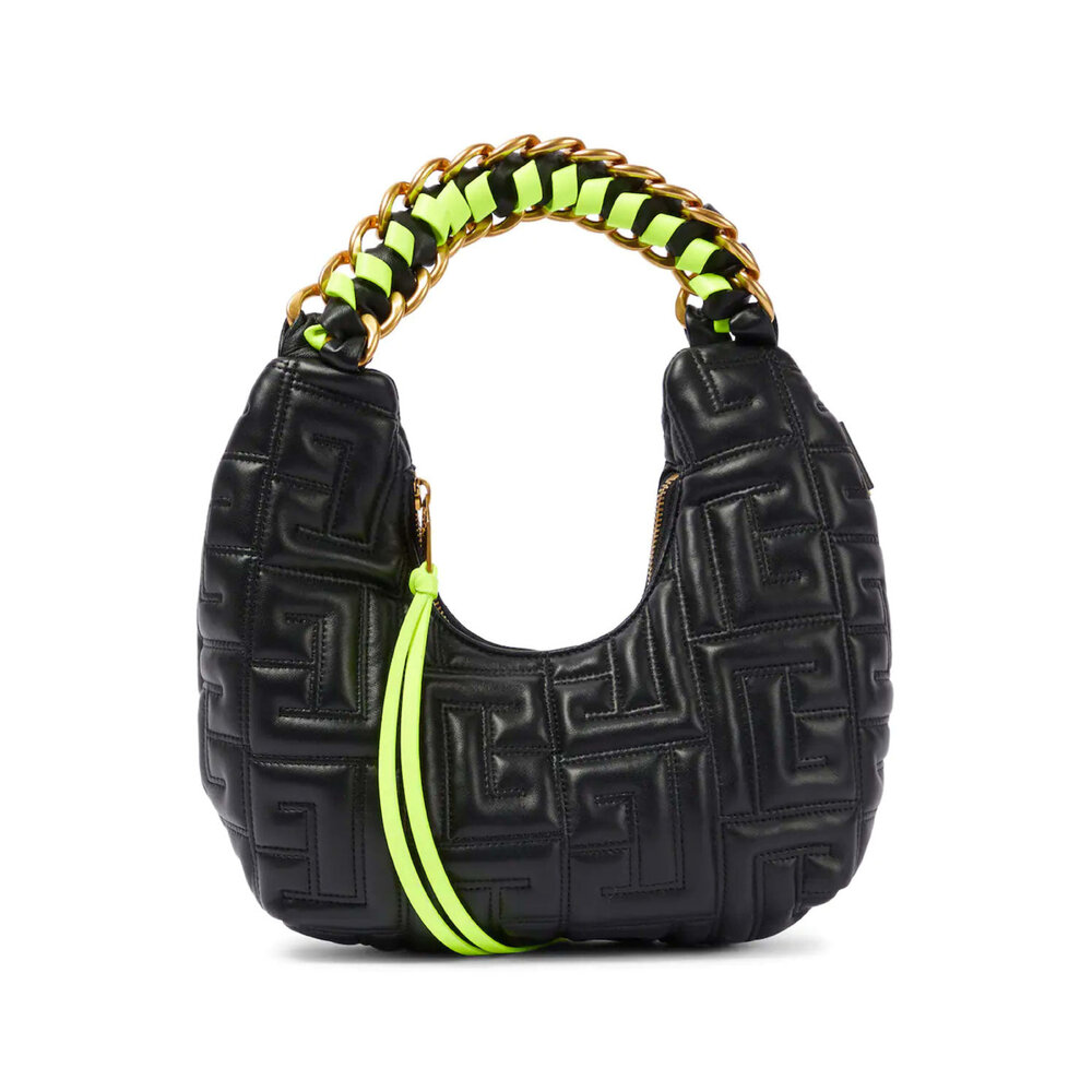 Balmain - Mini Quilted Pillow Shoulder Bag in Black