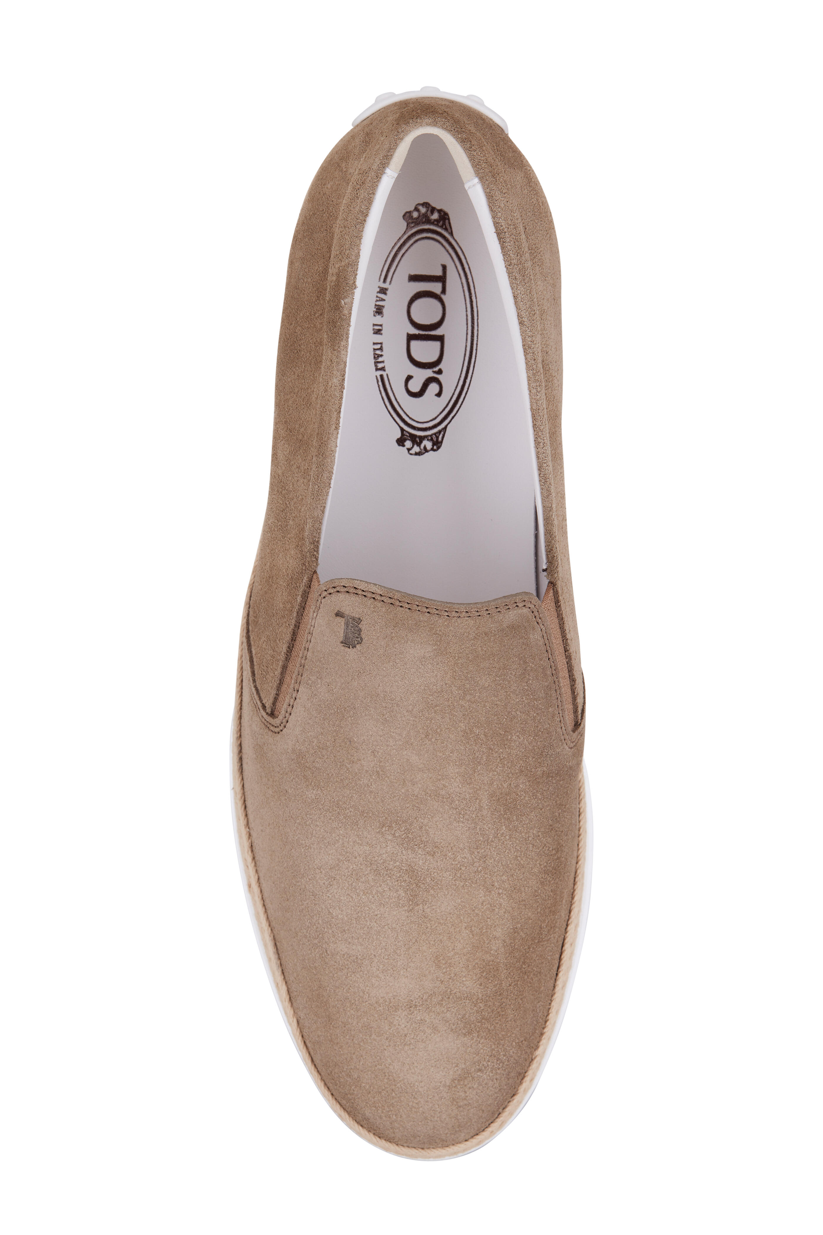 Tod's - Taupe Suede Loafer | Mitchell Stores