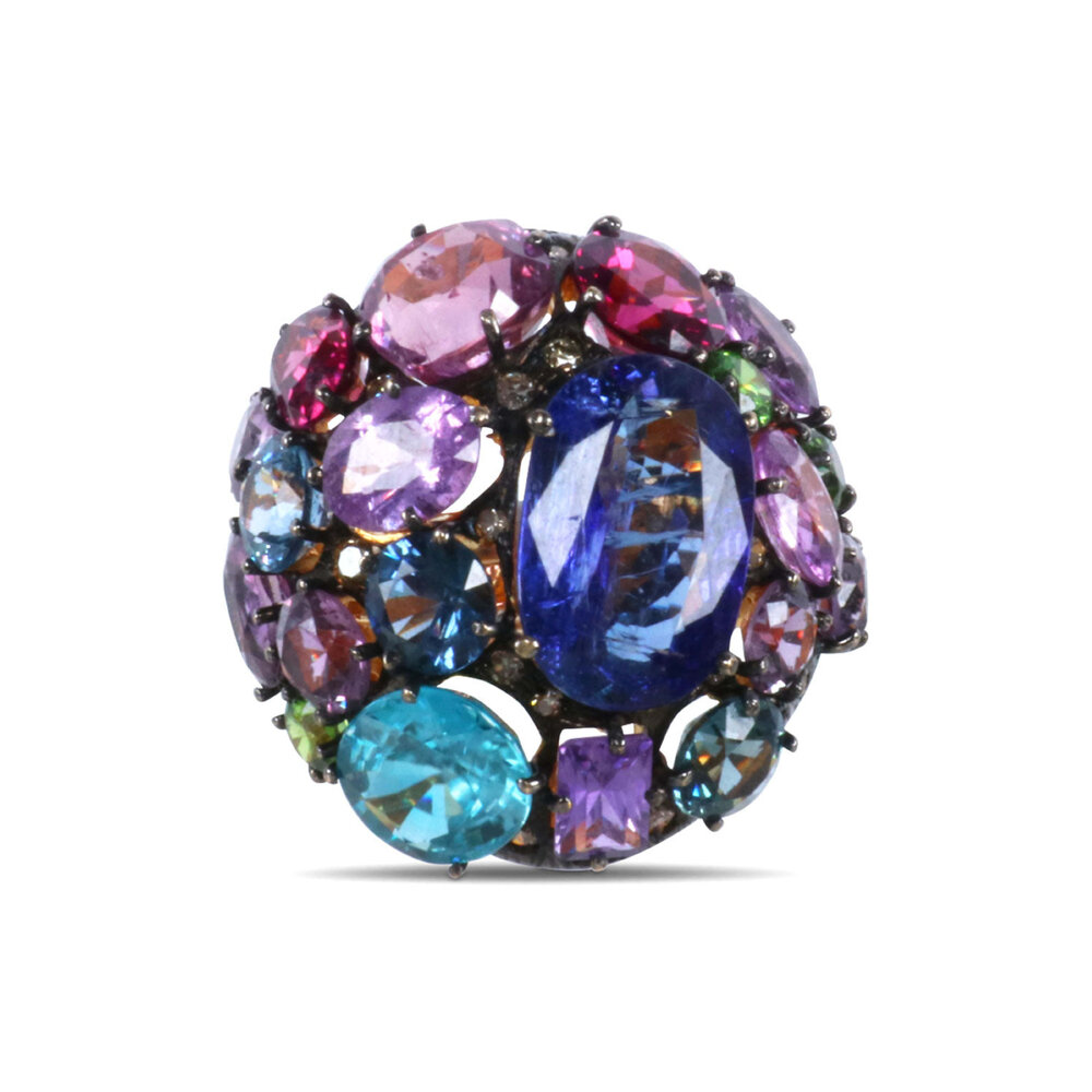 Michael Tracy - Eyck Gemstone Cluster Dome Ring | Mitchell Stores