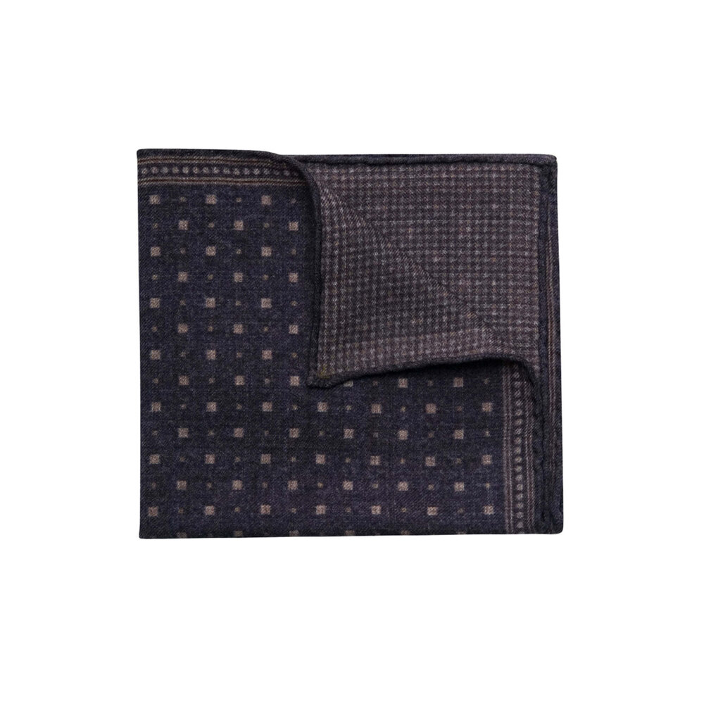 Geoff Nicholson - Blue and Greey Geometric Reversible Tie
