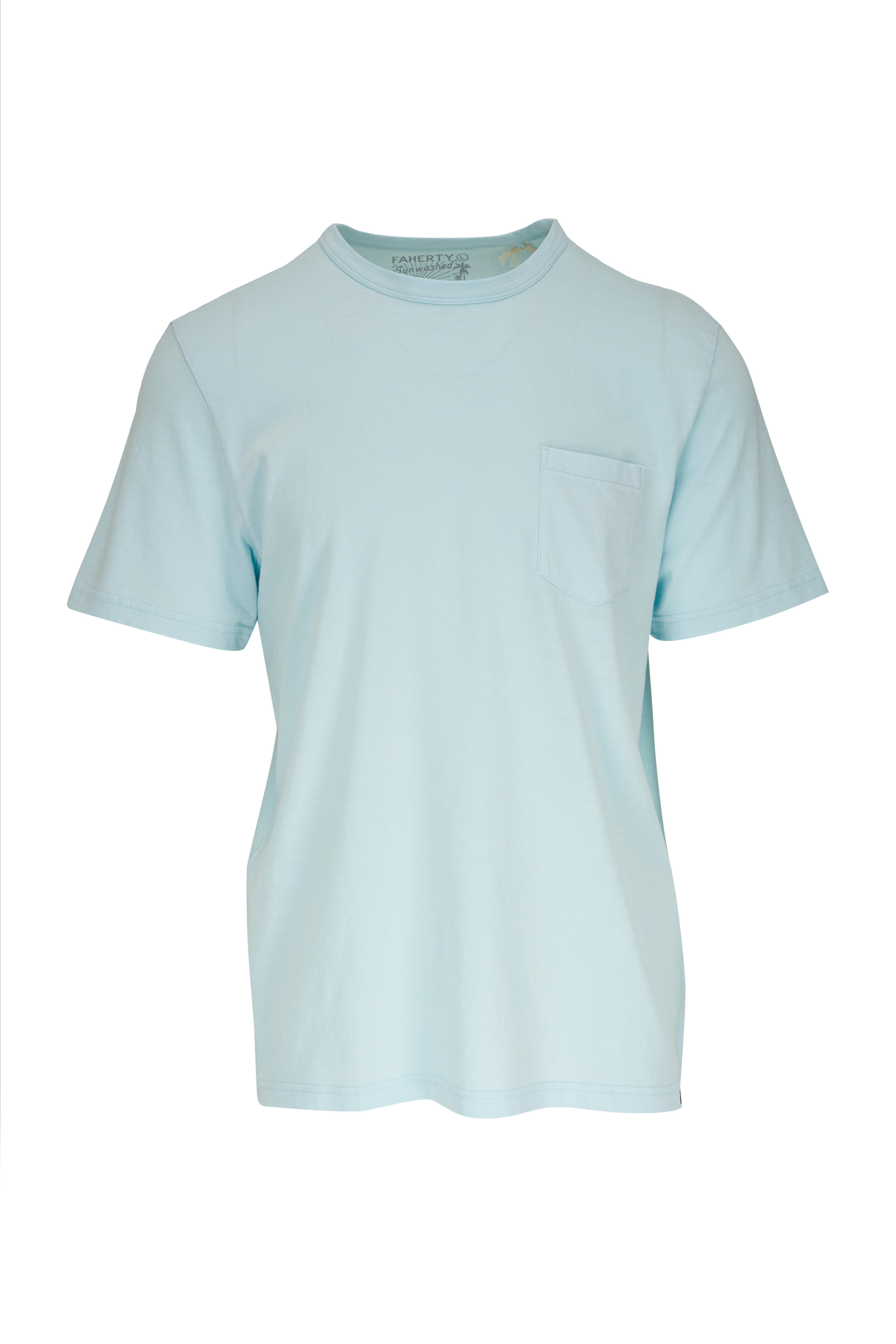 Faherty Brand - Sunwashed Blue Oasis Pocket T-Shirt