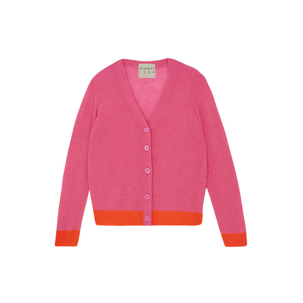 Jumper 1234 - Candy Neon Contrast Cardigan | Mitchell Stores